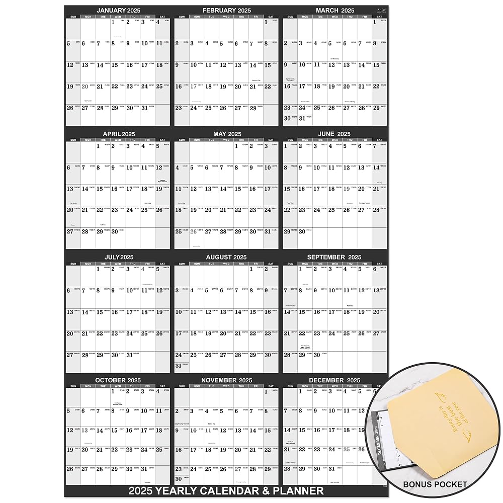 Wall Calendar 2025-2025 Yearly Wall Calendar, Chile | Ubuy