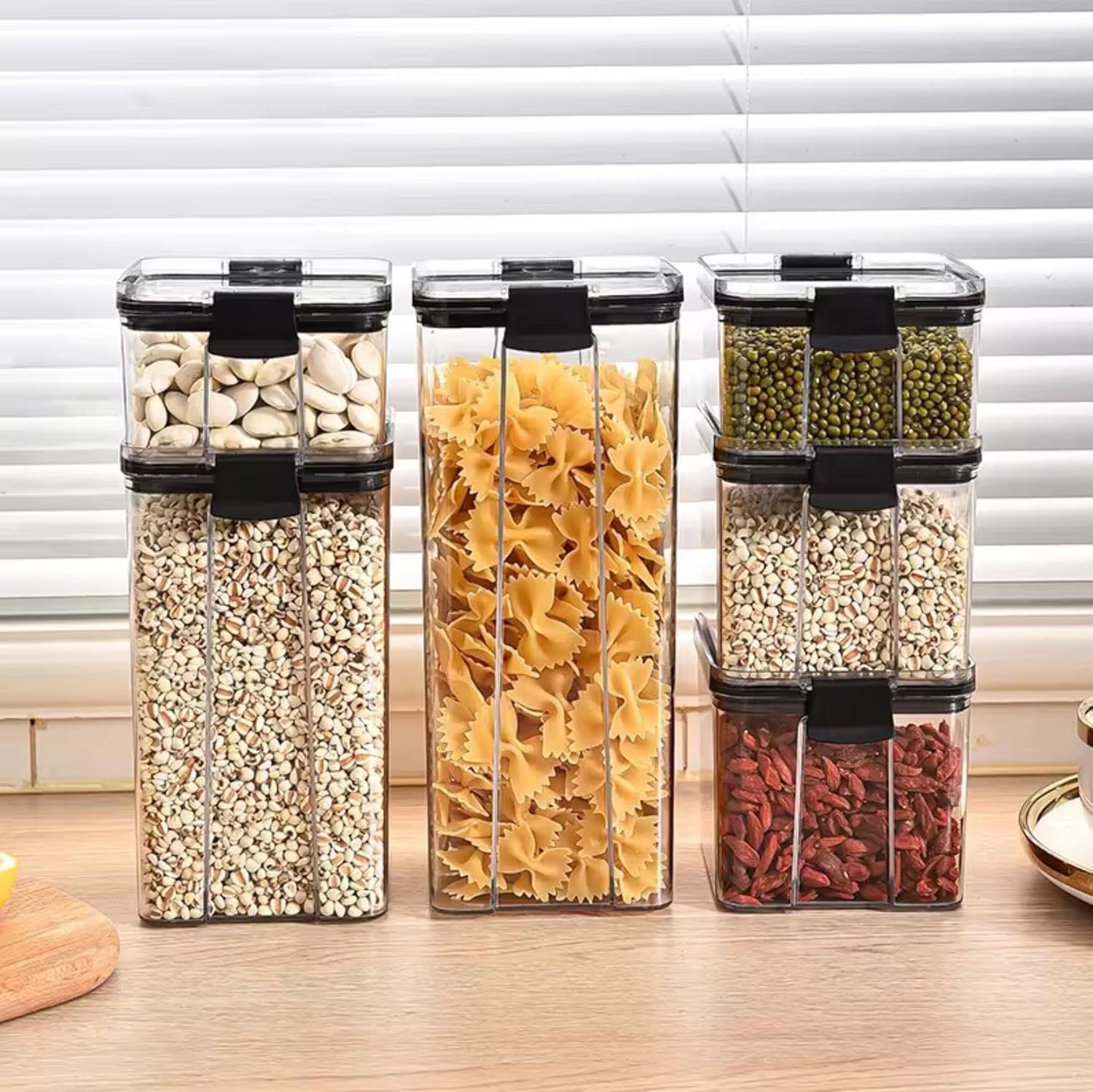 Amazon.com: JAGF Airtight Food Storage Container - 5 Pce Set - Seal ...