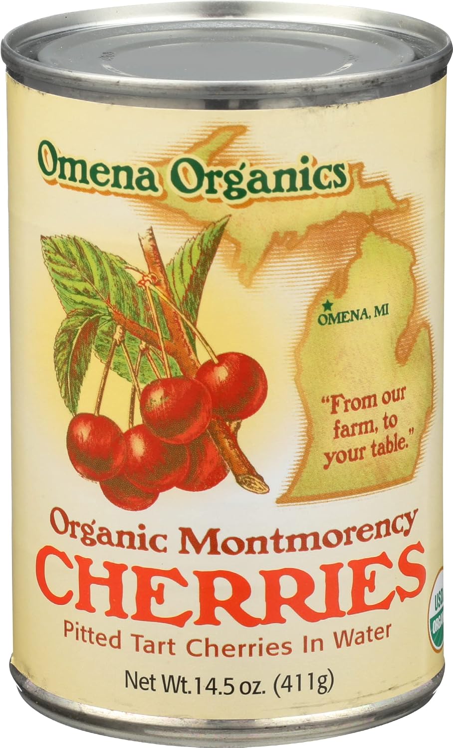 Amazon.com : OMENA ORGANICS Organic Pitted Tart Cherries, 14.5 OZ ...