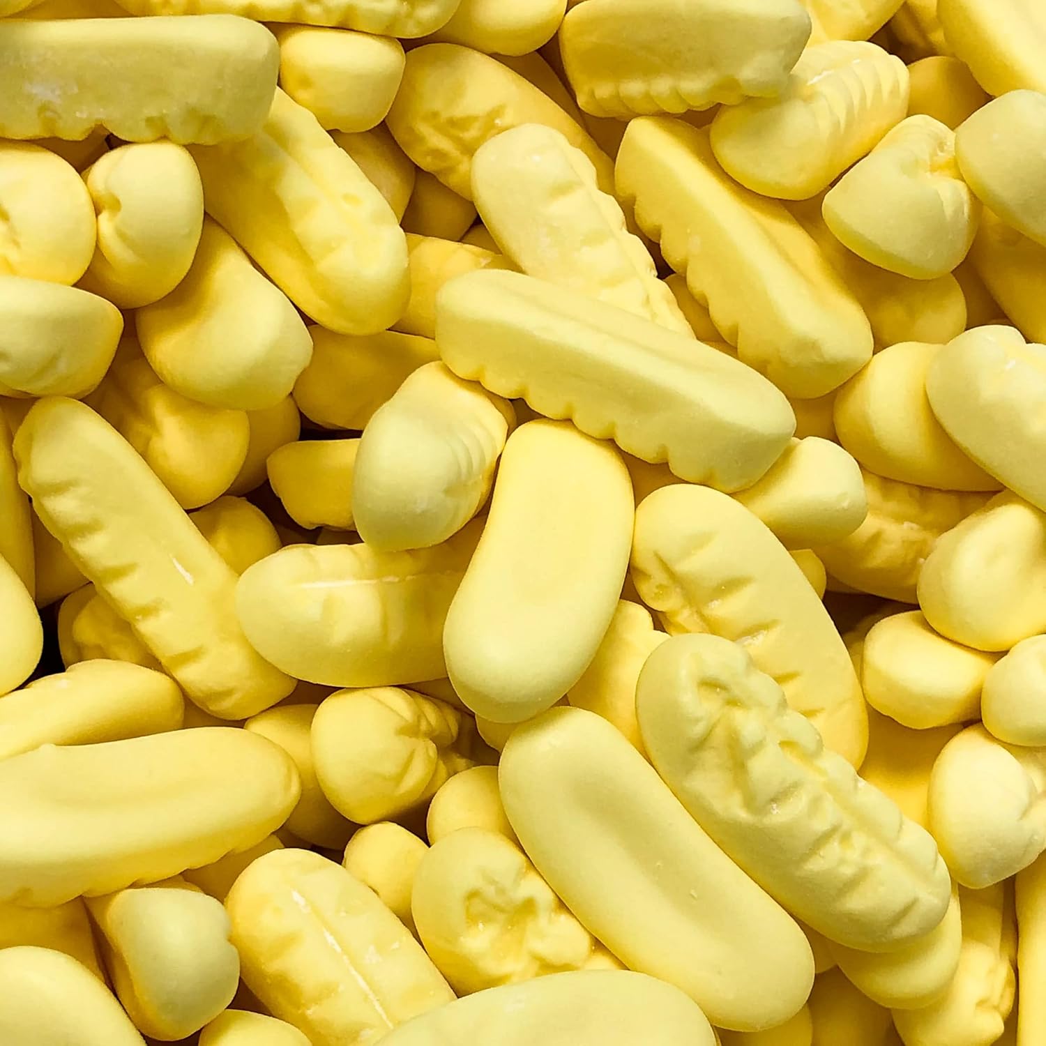 Banana Sweets - Foam Bananas Sweets - 1 Kilo Bulk Bag - 1KG - Assorted ...