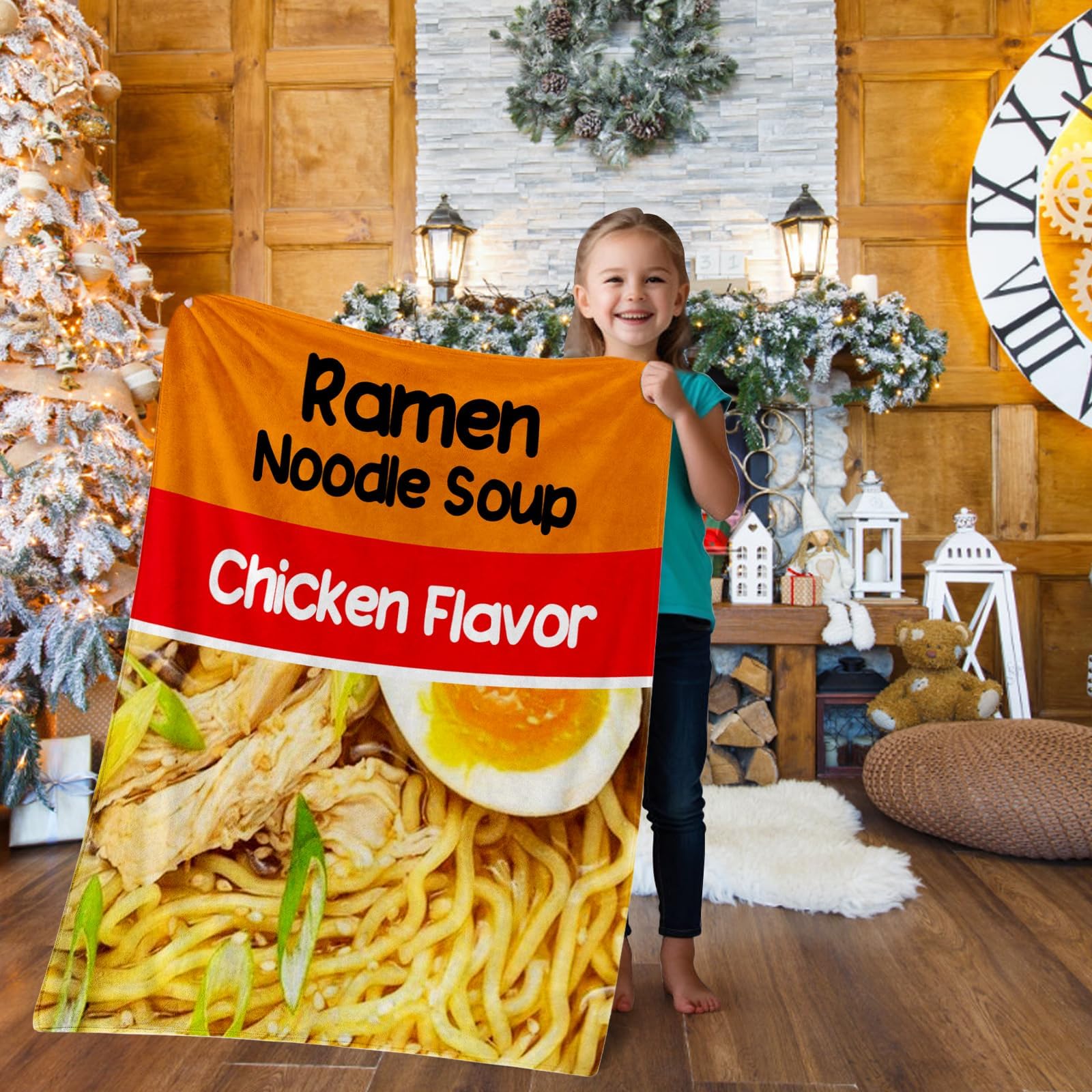 Amazon.com: Instant Noodle Soup Chicken Flavor Ramen Blanket 50"X40 ...