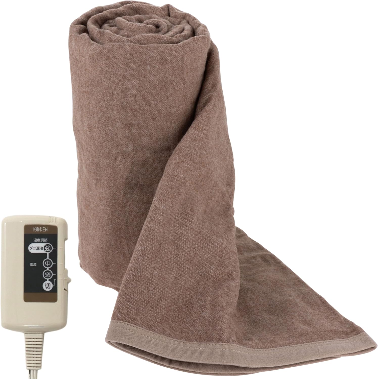 Amazon | 広電(KODEN) 電気毛布 掛け 敷き 188×130cm ブラウン 洗える ダニ退治 スライド温度調節 VWK801H-BK | 広電(KODEN) | 電気毛布・ひざ掛け 通販
