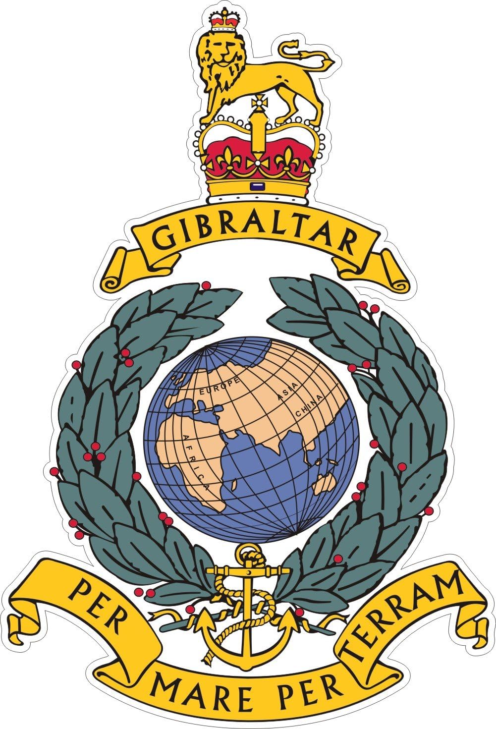 Royal Marines Veteran Commando Cap Badge Car Window Sticker - British ...