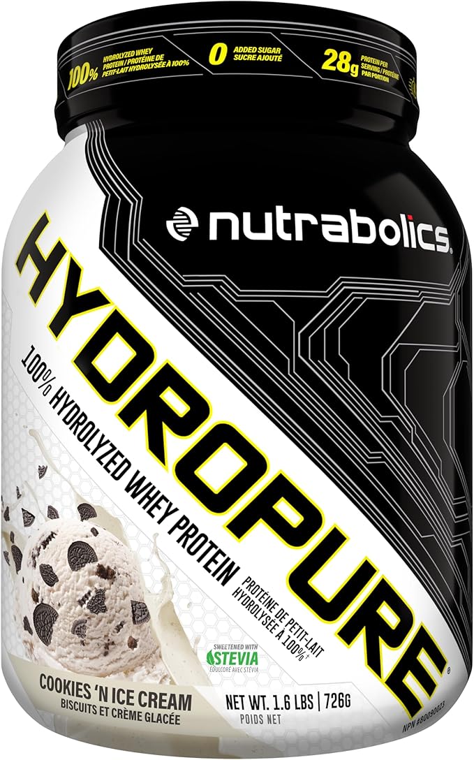 Nutrabolics Hydropure, 100% Hydrolyzed Whey Protein, Cookies 'N Cream ...