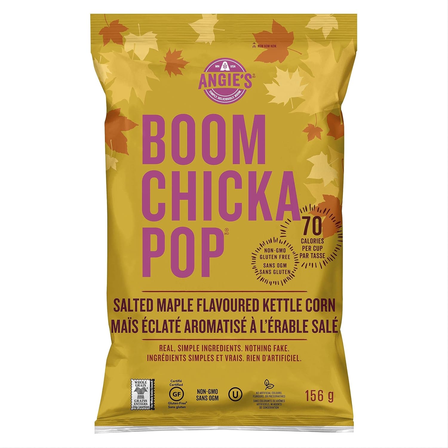 Angie’s BOOMCHICKAPOP® Ready-to-Eat Popcorn - Salted Maple (156g, 1 ...