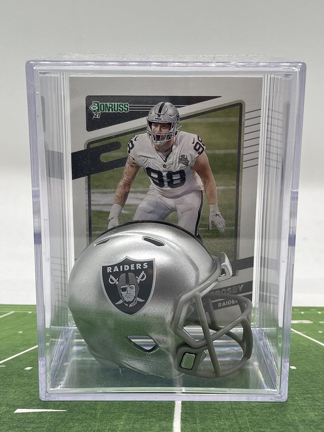 Amazon.com: Las Vegas Raiders NFL Helmet Shadowbox w/Maxx Crosby card ...