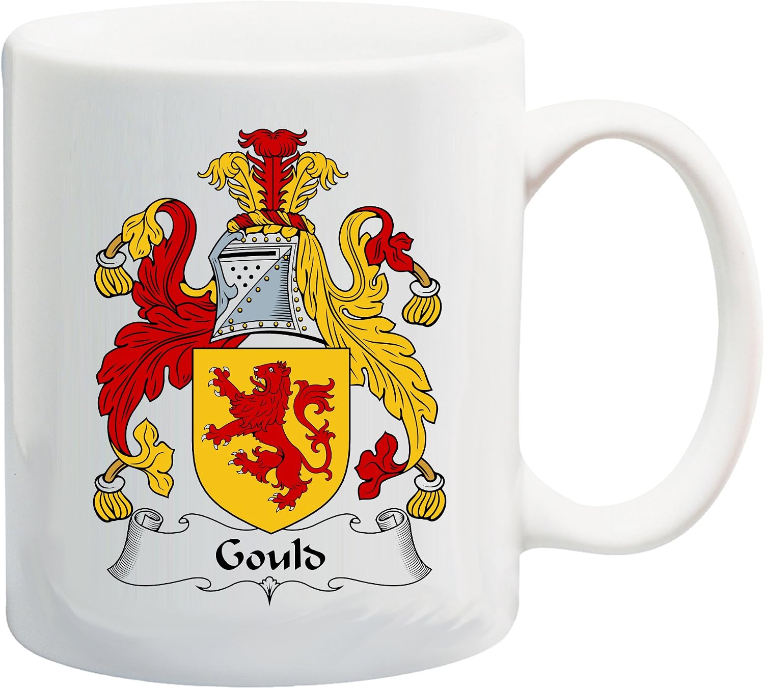 Amazon.com | Gould Coat of Arms/Gould Family Crest 11 Oz Ceramic Coffee ...