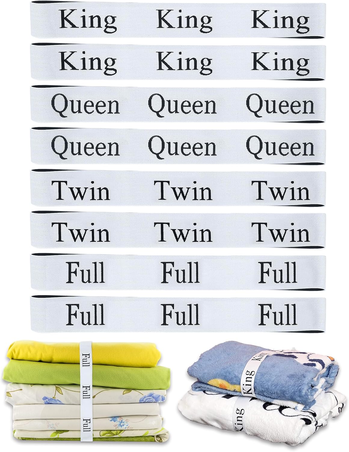 8 Pcs Bed Sheet Organizer Bands, Elastic Bed Sheet Straps Bedding Bands ...