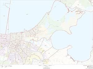 Amazon.com : New Orleans, Louisiana Zip Codes - 48" x 36" Paper Wall ...