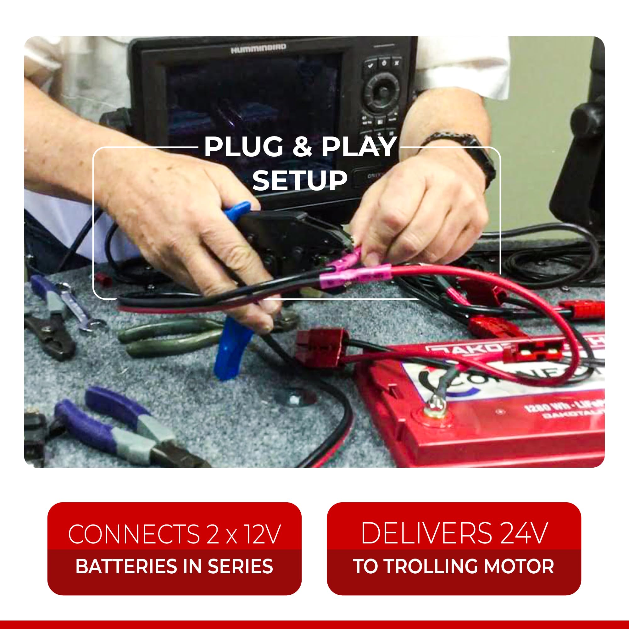 Snapklik.com : 24V Trolling Motor Quick Connect/Disconnect Kit RCE24VBK ...