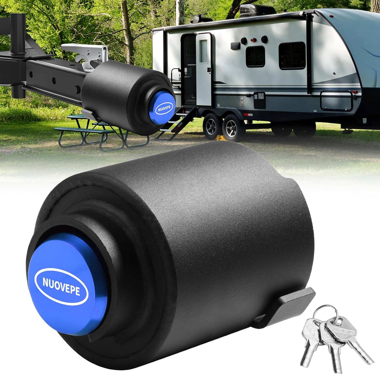 Amazon.com: NUOVEPE Trailer Lock Fits 2 5/16 Inch Couplers, Secures ...