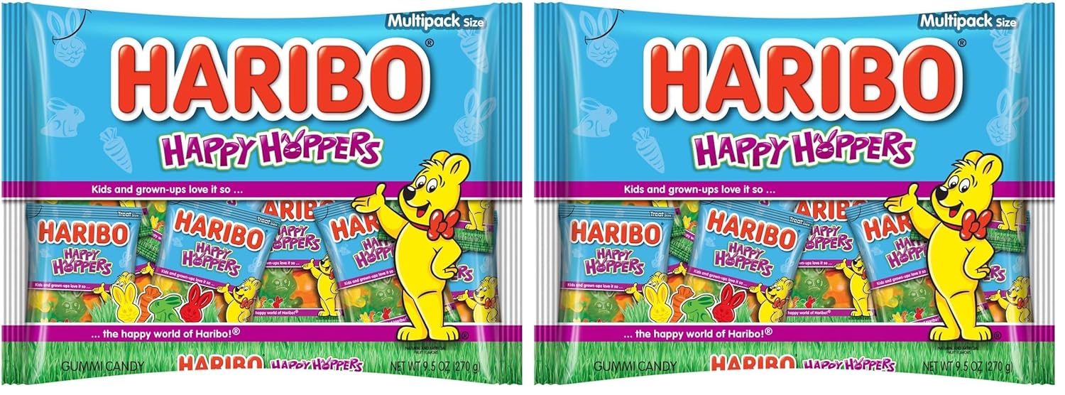 Amazon.com : HARIBO Easter Happy Hoppers Gummi Candy, Individually ...