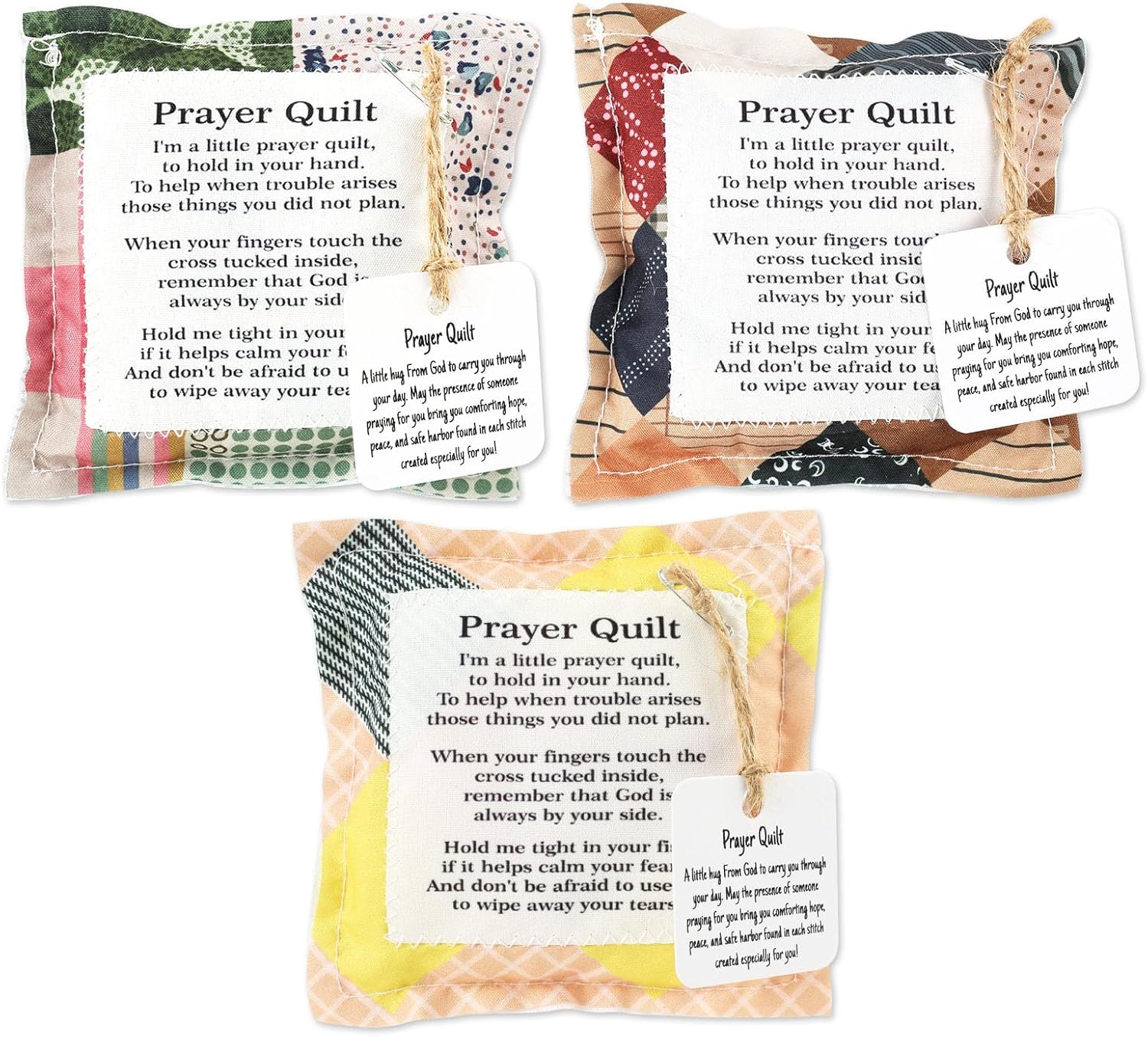 Amazon.com: Nextpal Mini Prayer Quilt Pillows, Pocket Prayer Quilt with ...