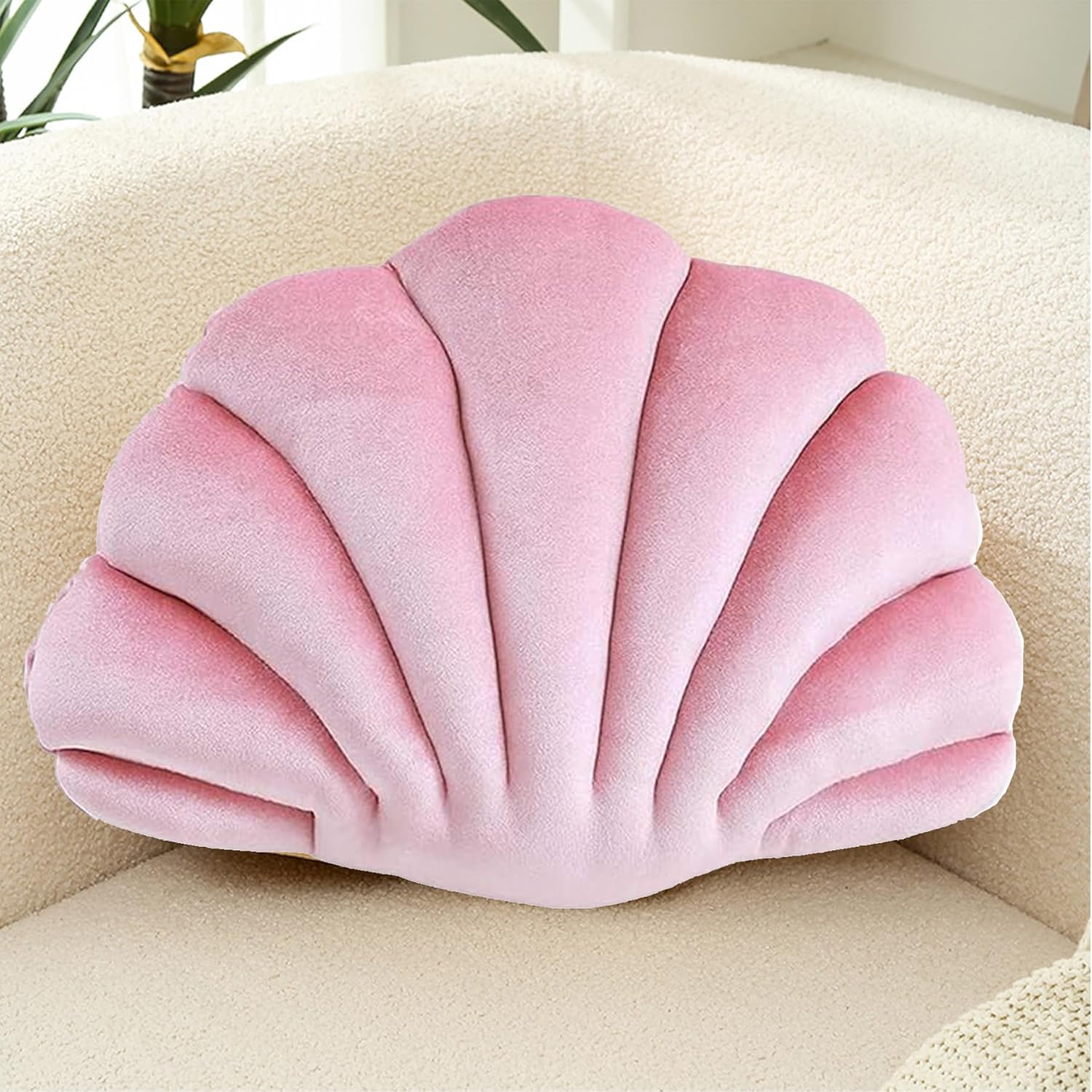 Amazon.com: Gerlisay 3D Shell Pillow Light Pink Sea Princess Seashell ...