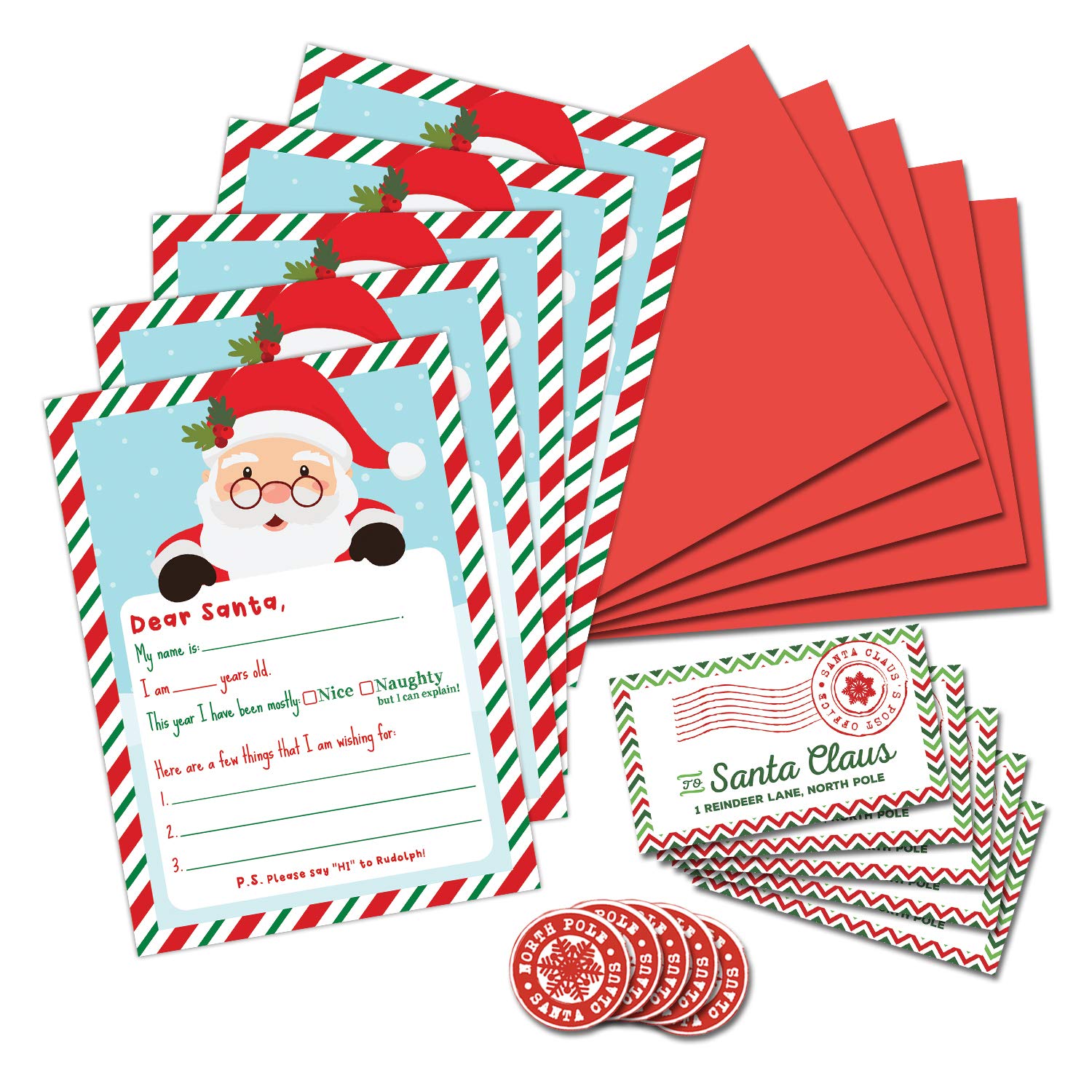 Buy PINK PIXIE STUDIO Letter To Santa Christmas Wish List Writing Kit