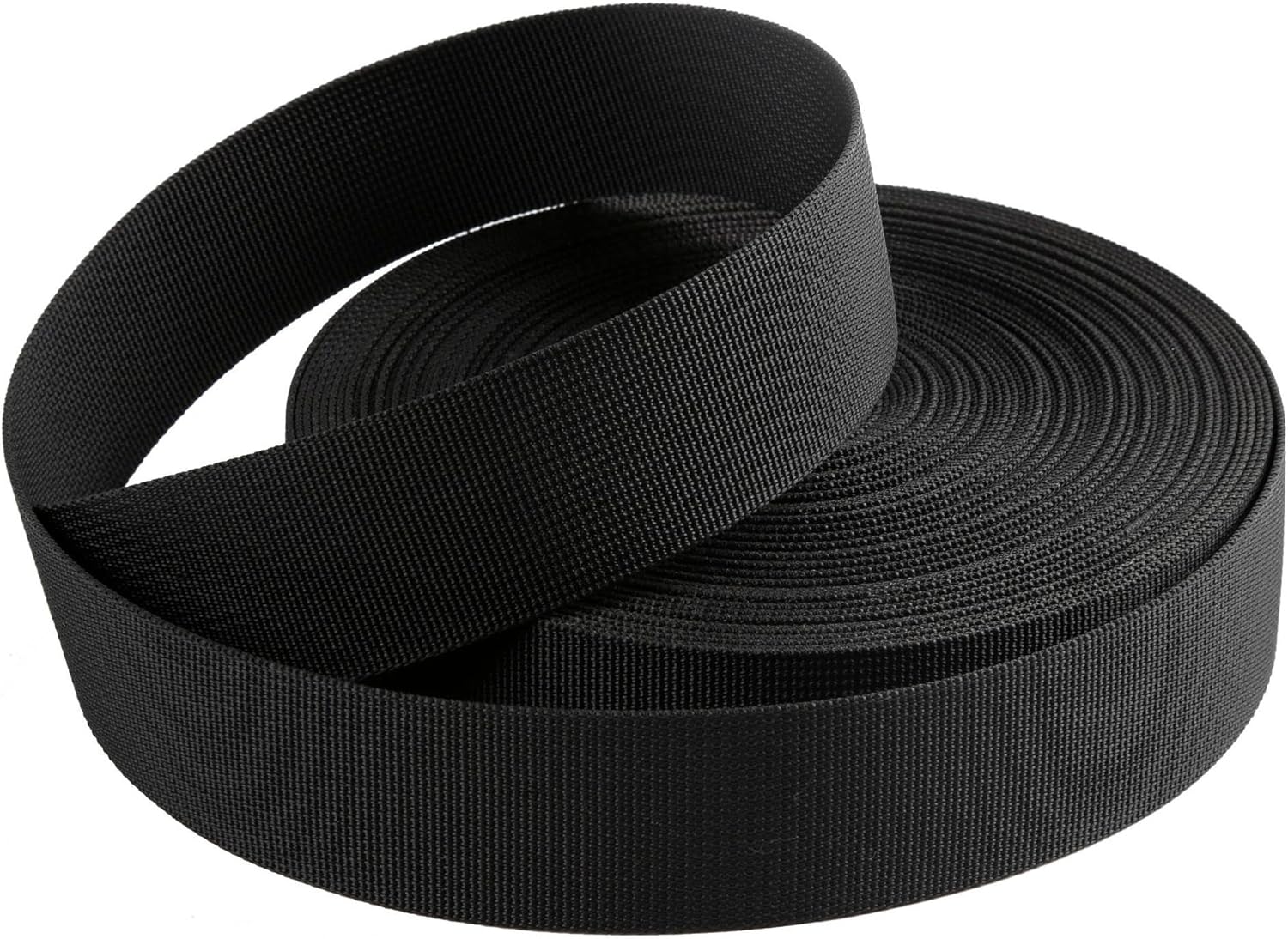 Amazon.com: Ribbon 25/30/38/50mm Width Black Plain Strap Nylon Webbing ...