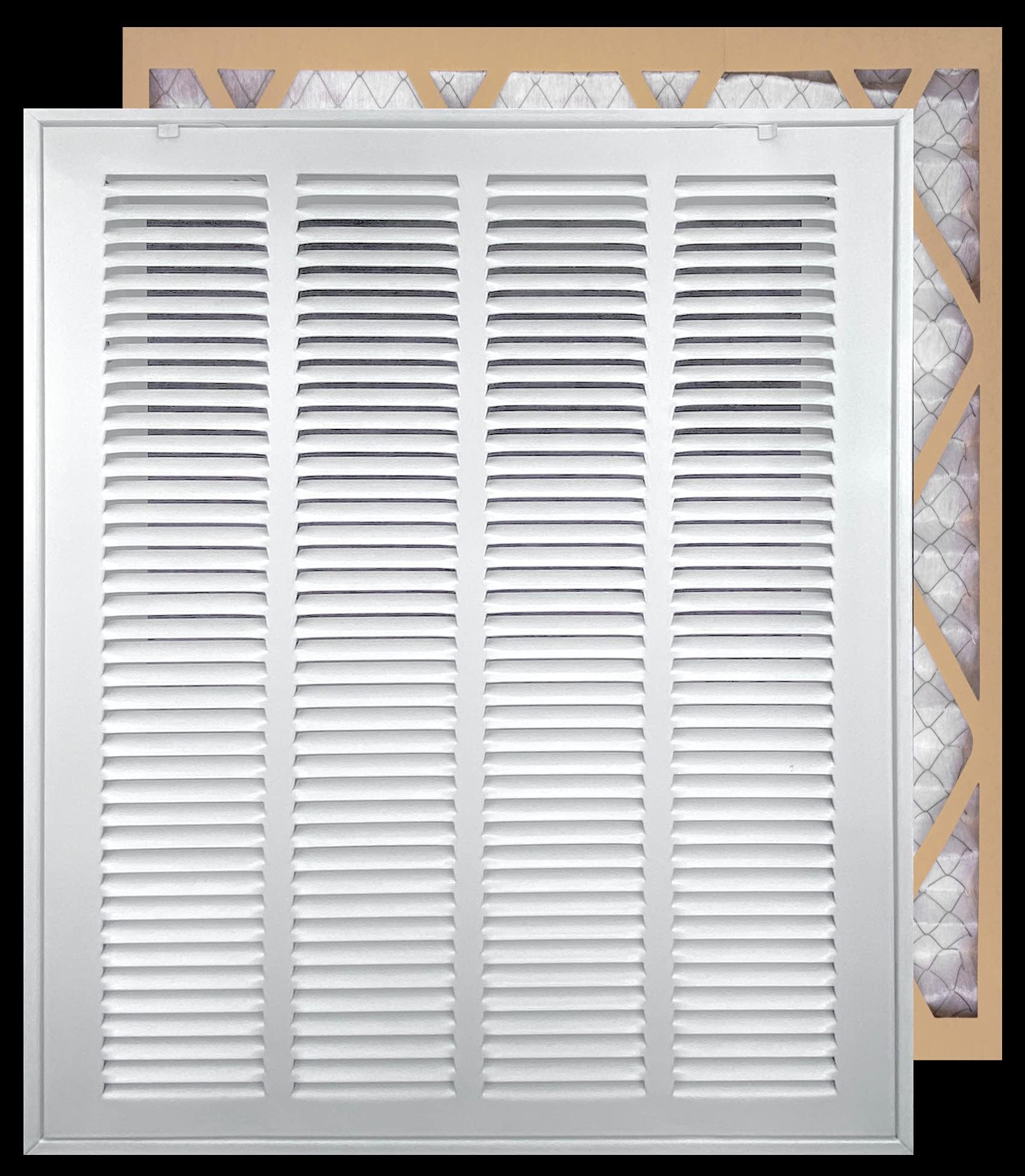 20" X 30" Return Air Filter Grille - Filter Included - Easy Plastic ...