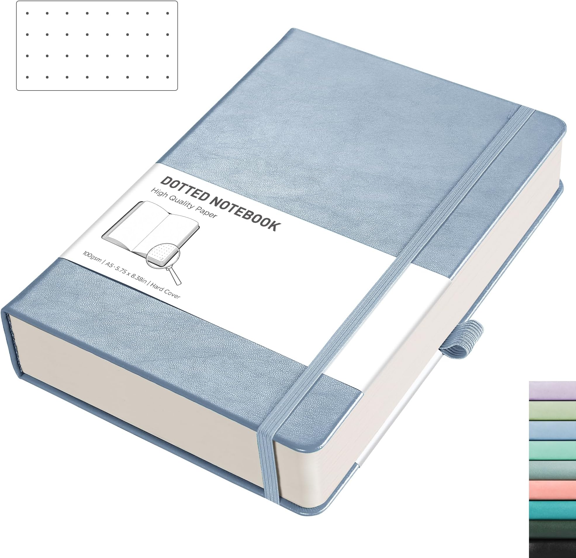 RETTACY A5 Bullet Dot Grid - Dotted Notebook With 320 Numbered Thick ...