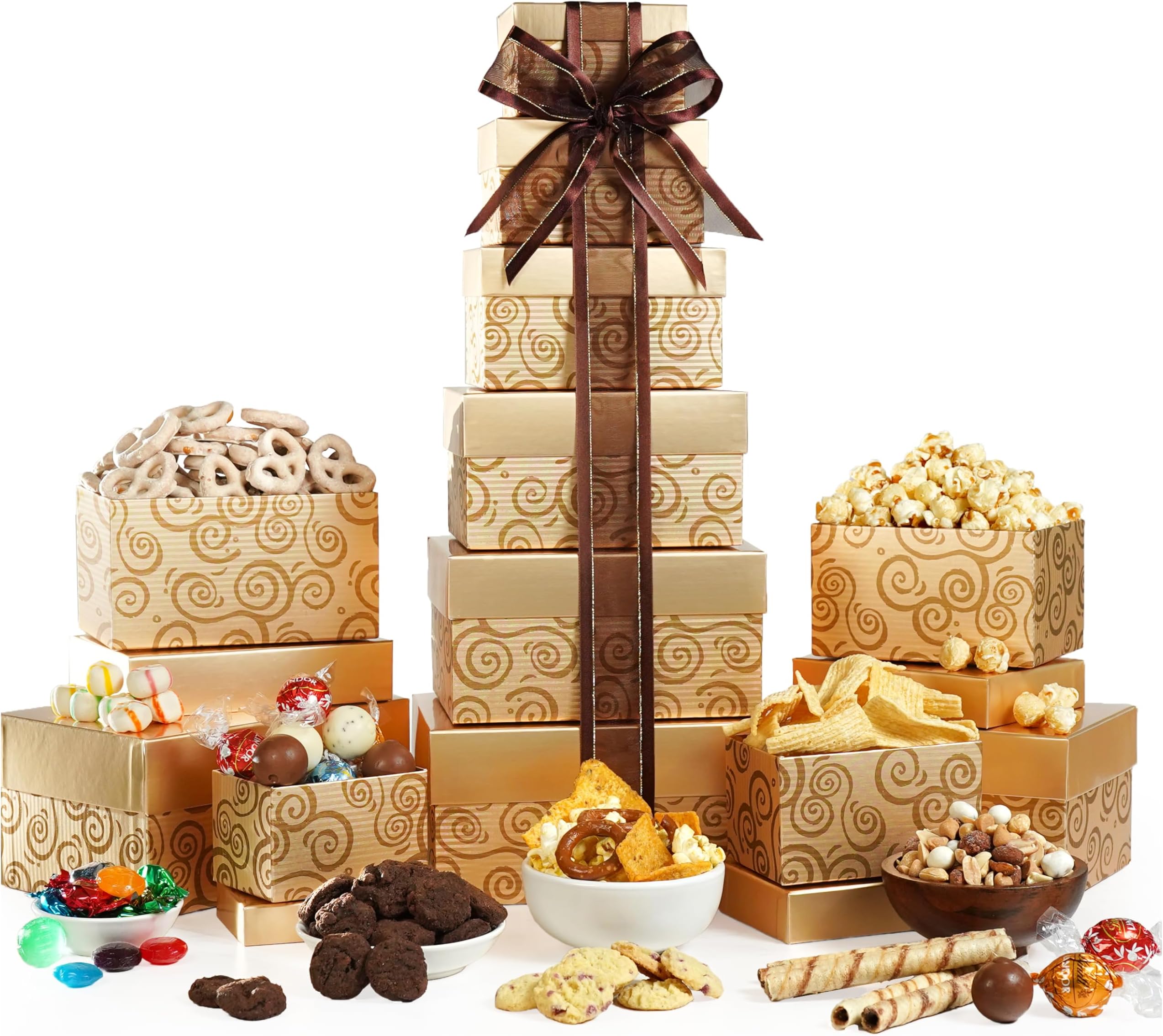 Amazon.com : On Occasion Grand Gift Basket Tower – 6-Tier Deluxe ...