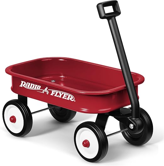 Radio Flyer Kids 12.5 Inch Little Red Toy Wagon, Small Toy Decor Wagon ...
