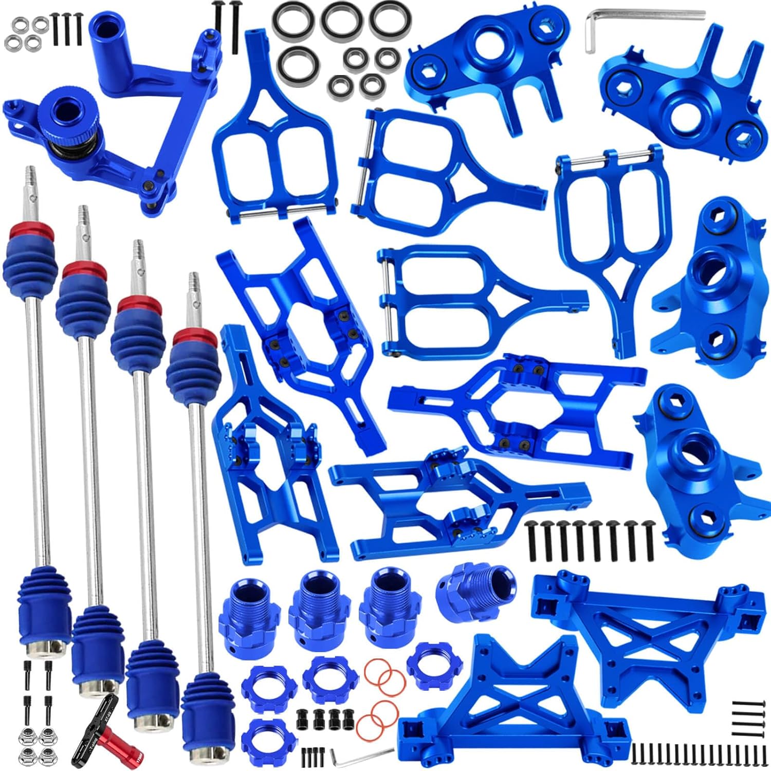 Amazon.com: BRCatWPark RC Upgrades Part for 1/10 E-Maxx T-Maxx,A-Arms ...