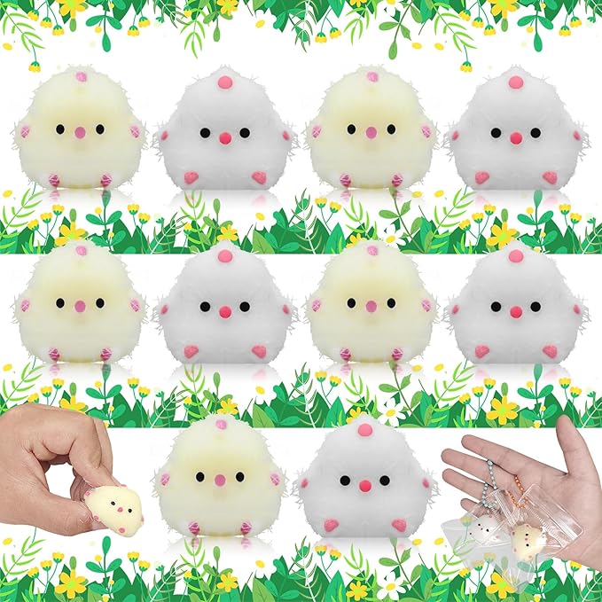 Amazon.com: 30 Pack Mini Taba Squishy - Cute Mini Chicken Squishy Toys ...