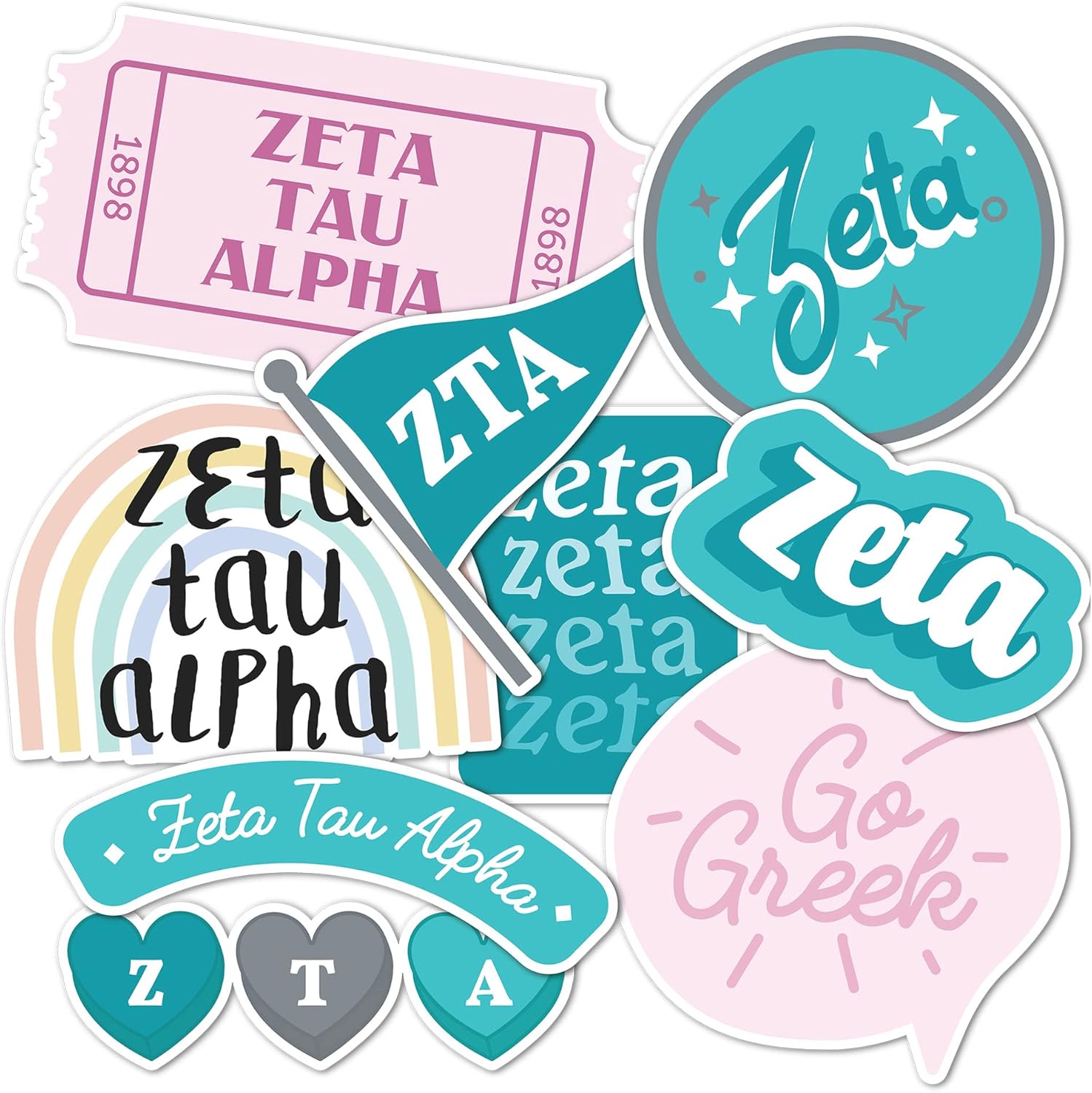 Amazon.com: Desert Cactus Zeta Tau Alpha Sticker Decal Laptop Water ...