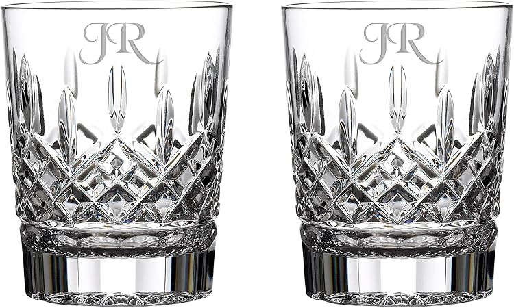 Amazon.com | Waterford Personalized Lismore Double Old Fashioned ...