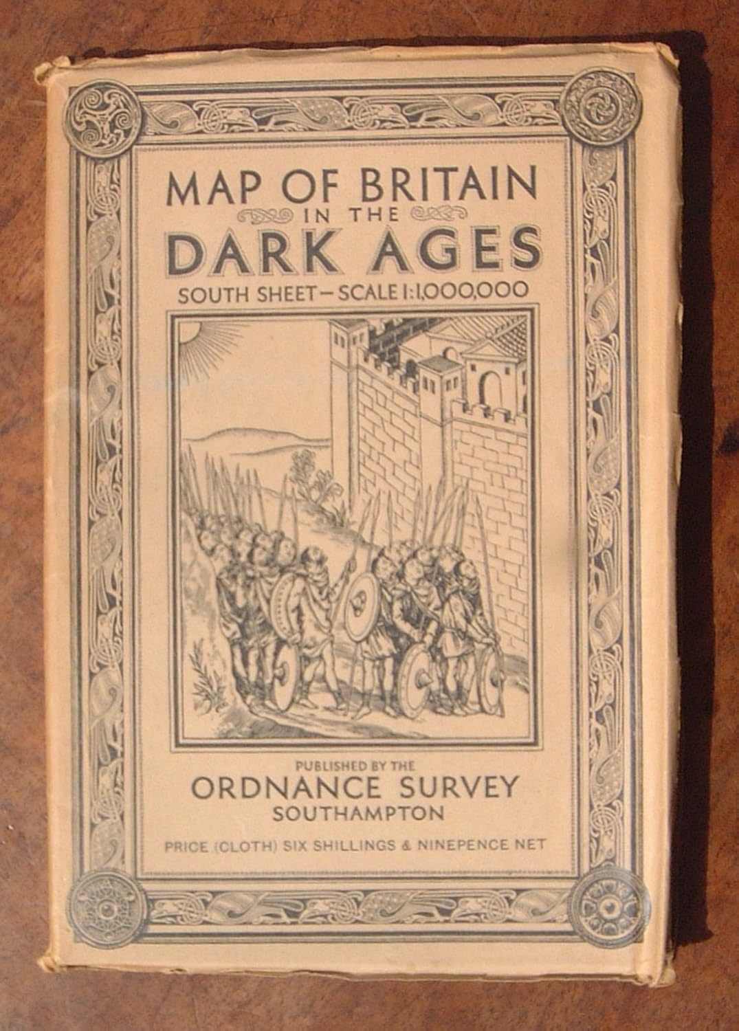 Map Of Britain In The Dark Ages- South Sheet: Amazon.co.uk: Books