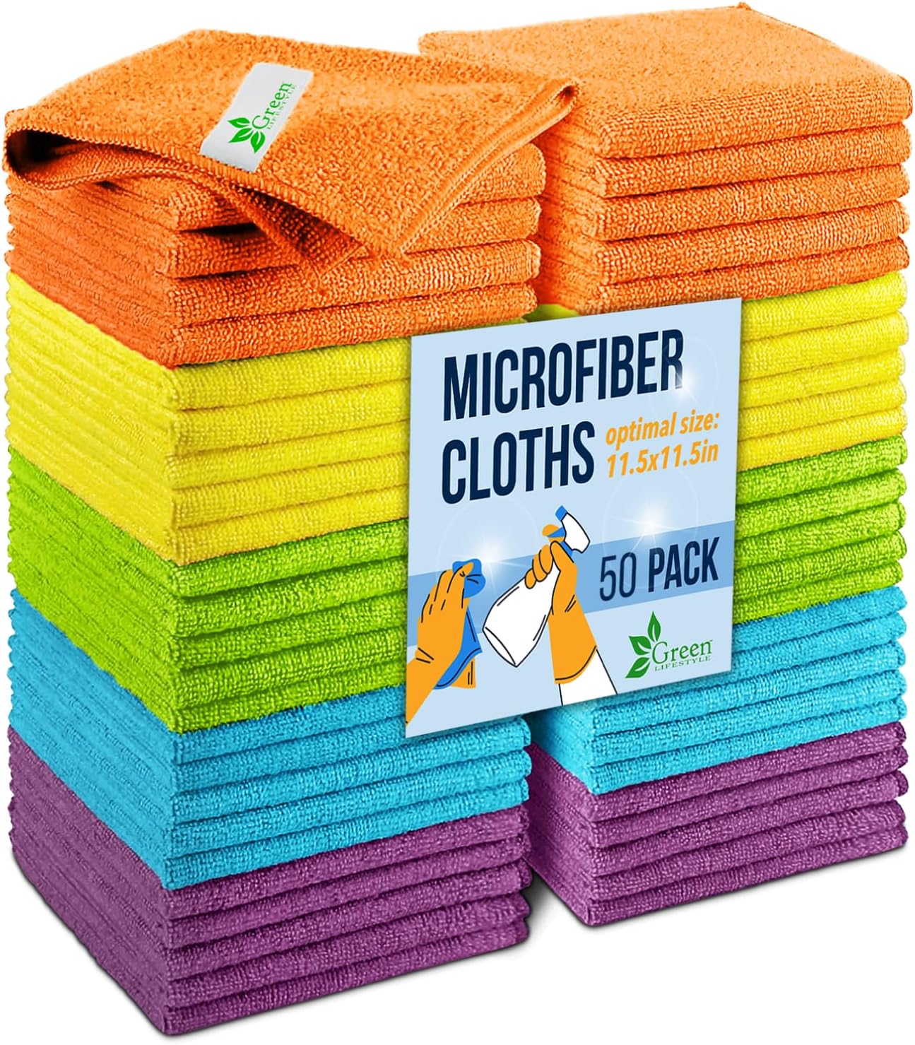 Amazon.com: NikCatcher Microfiber Cleaning Cloth 16x16 400 GSM (12 Pack ...