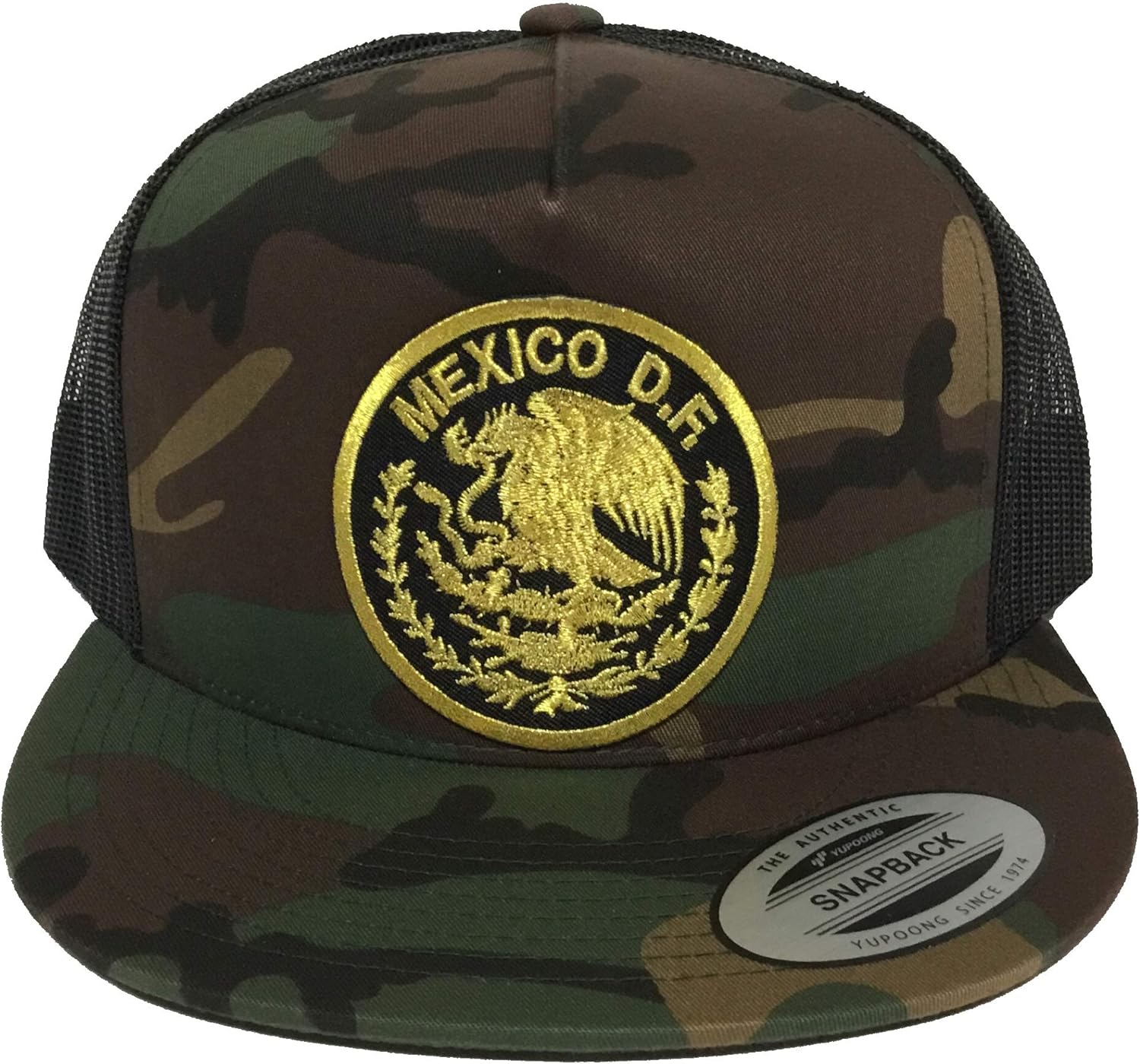 Mexico México DF. Logo Federal Hat Camo Black mesh at Amazon Men’s ...