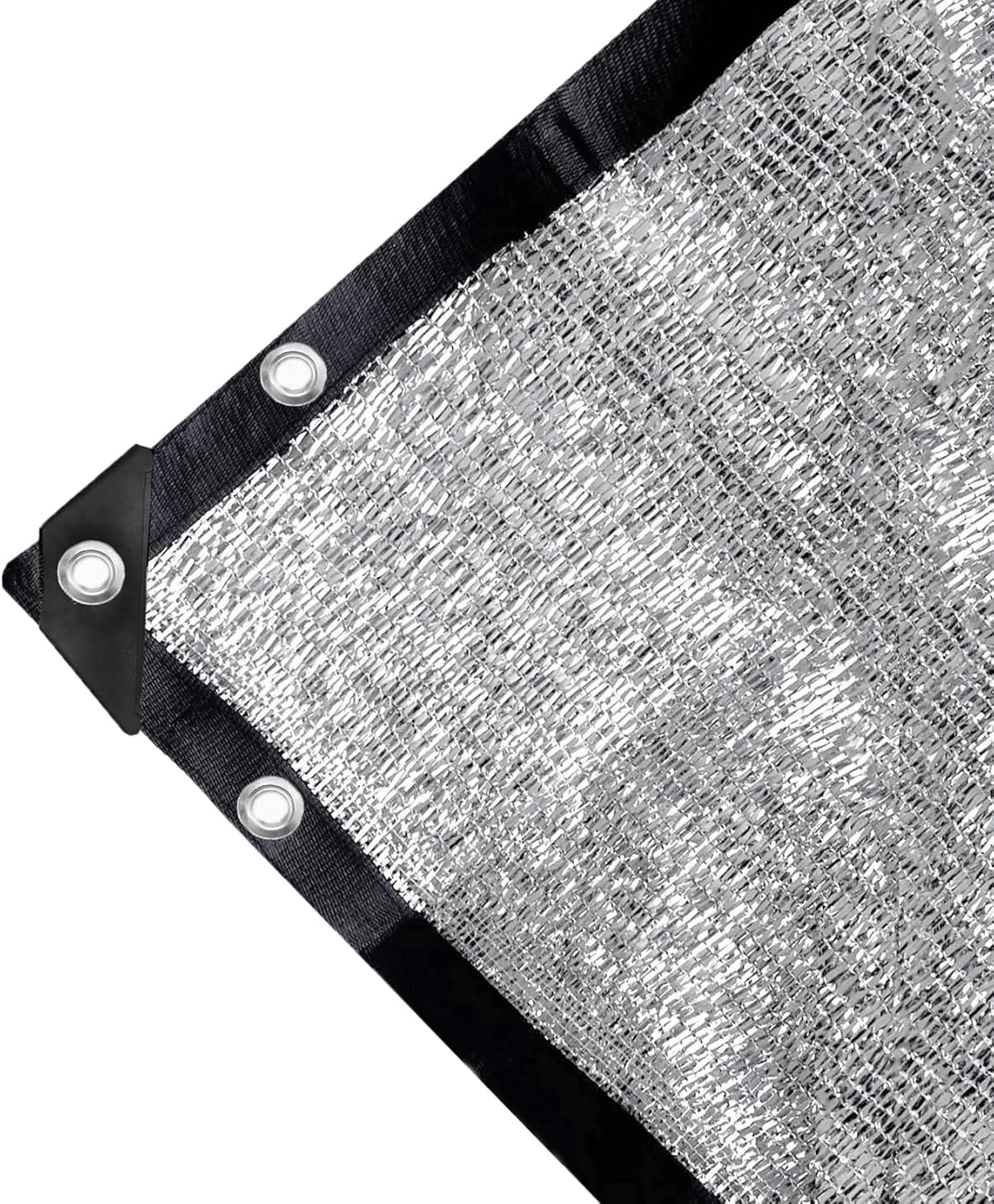 70% Aluminet Shade Cloth with Grommets，6.5 FT X 8 FT Mesh Sun Block ...