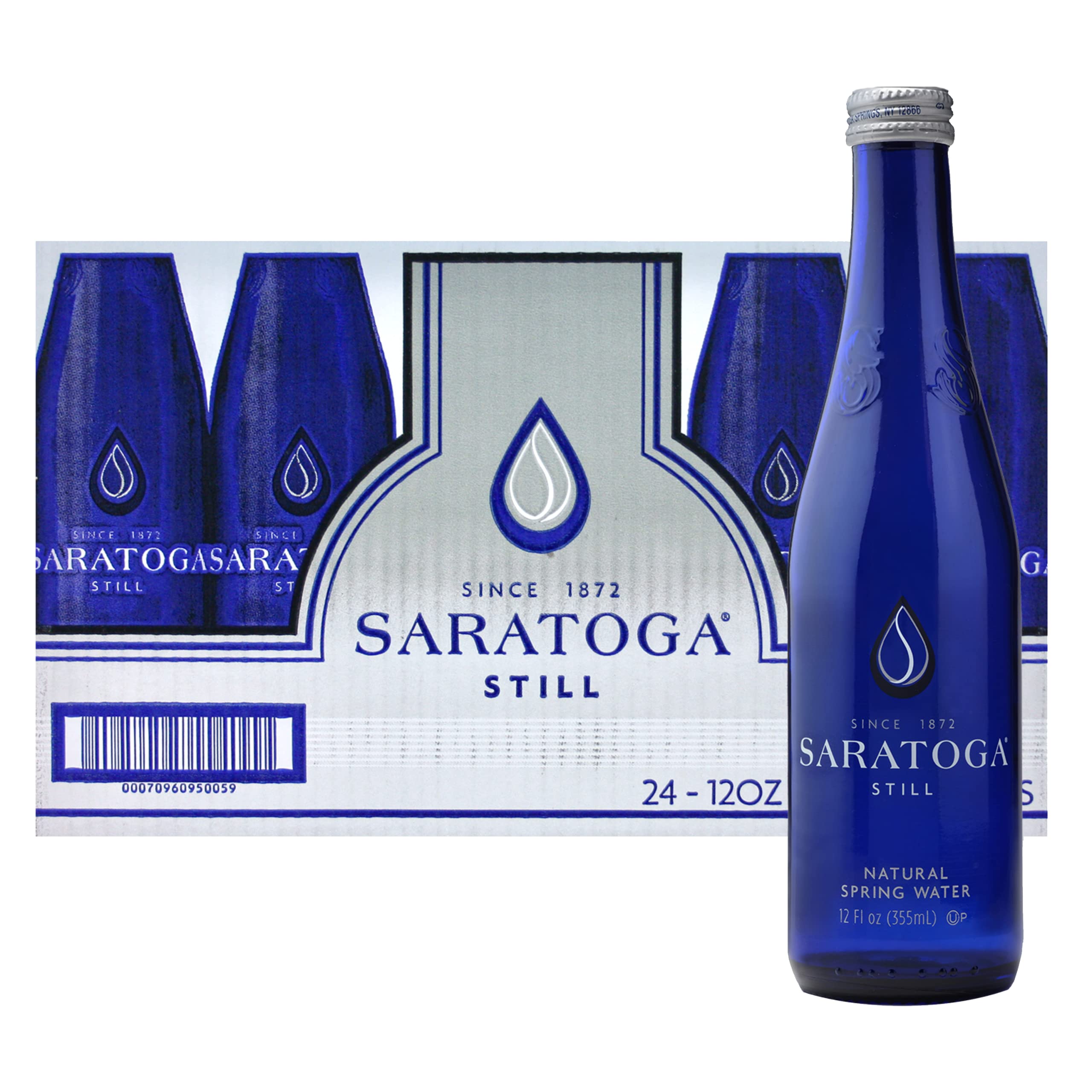 Snapklik.com : Saratoga Natural Spring Water - 12 Oz
