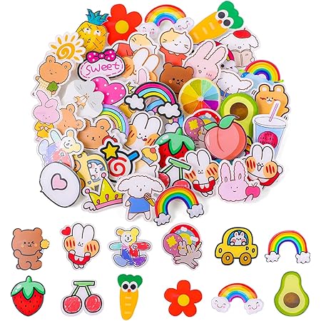 Amazon.com: 30 Pcs Acrylic Cute Pins for Backpacks Aesthetic Kawaii ...