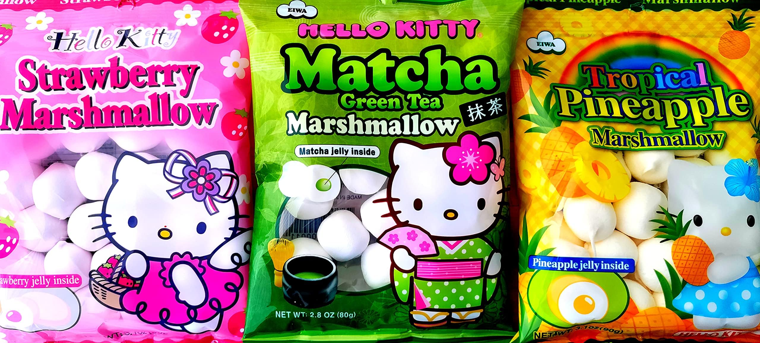 Amazon.com : HELLO KITTY TROPICAL MANGO MARSHMALLOW 3.1OZ 1BAG (Pack of ...
