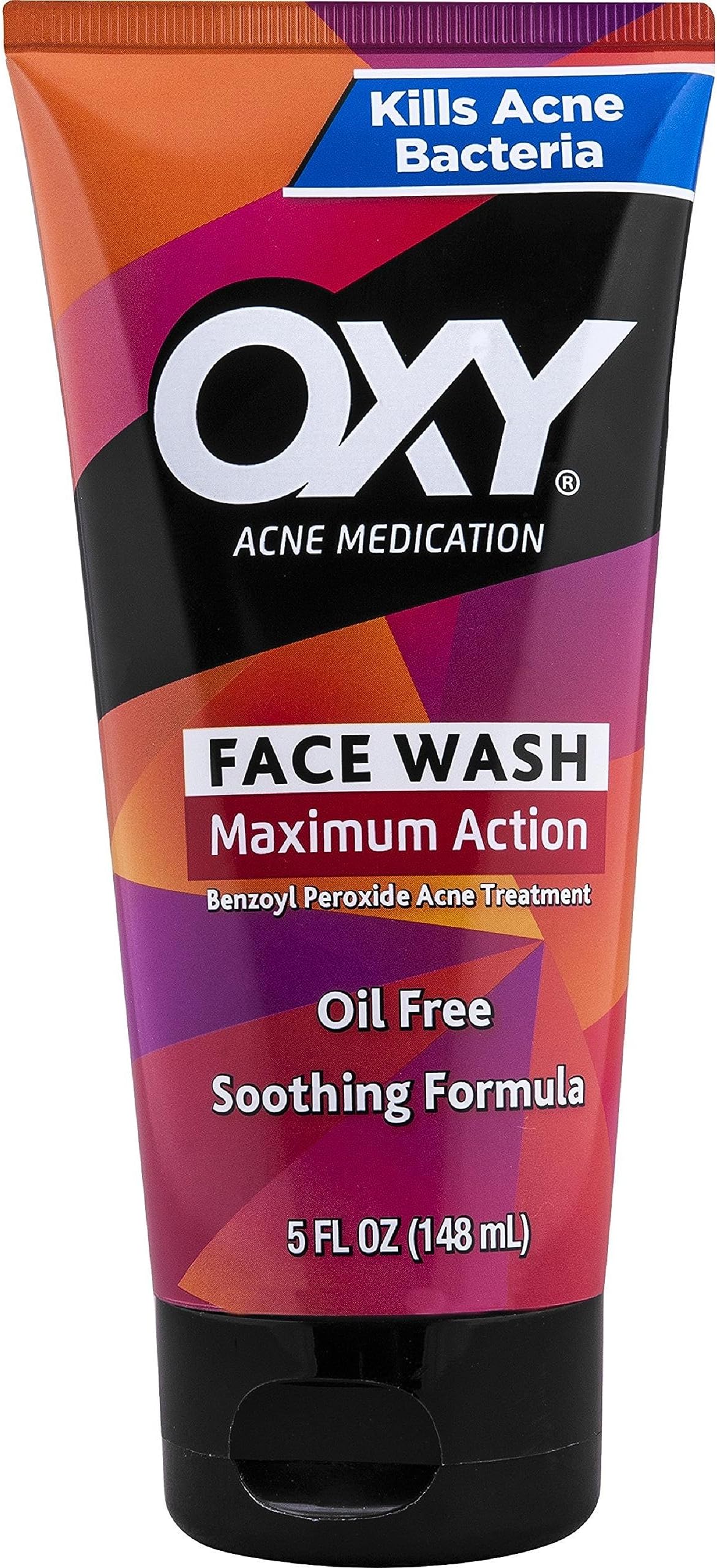 Amazon.com: OXY Maximum Action Sensitive Advanced Face Wash, 5 ounce ...