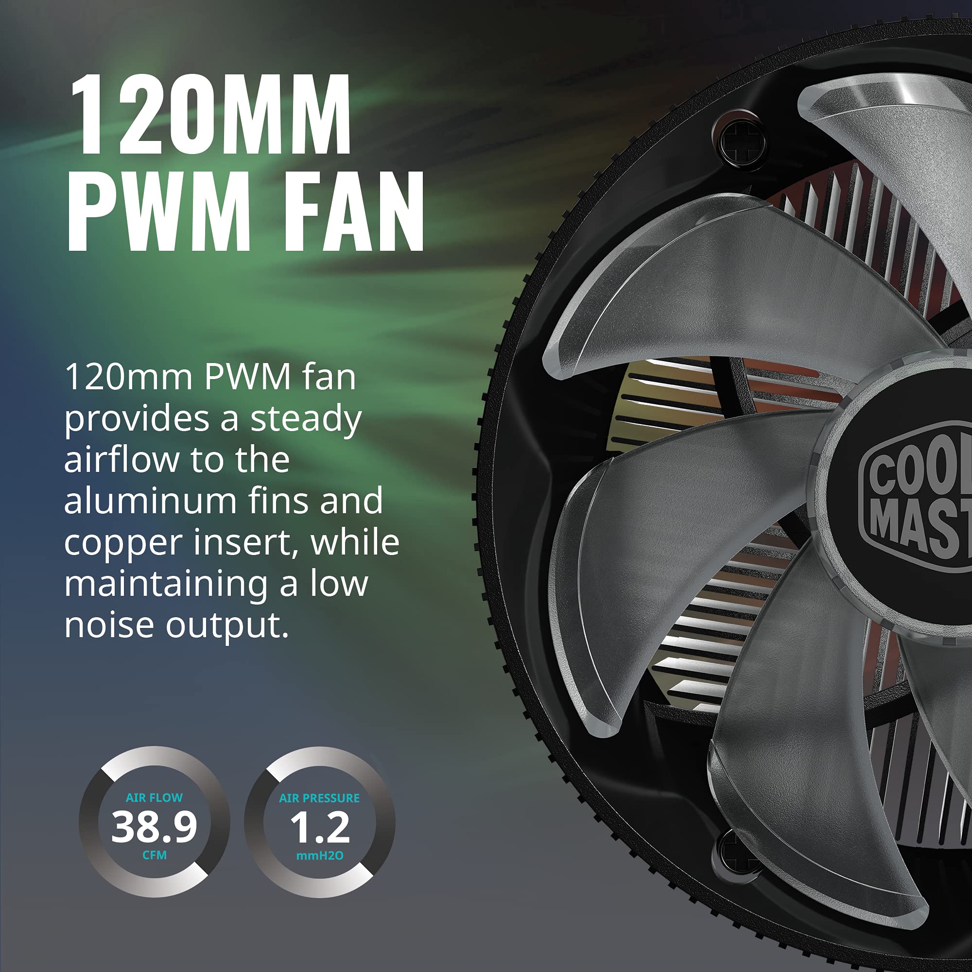 Cooler Master A71C ARGB AMD Ryzen Low-Profile CPU Air Cooler, Anodized ...