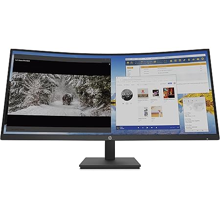 Amazon.com: HP P34HC G4 34" WQHD Curved Screen Edge LED LCD Monitor ...