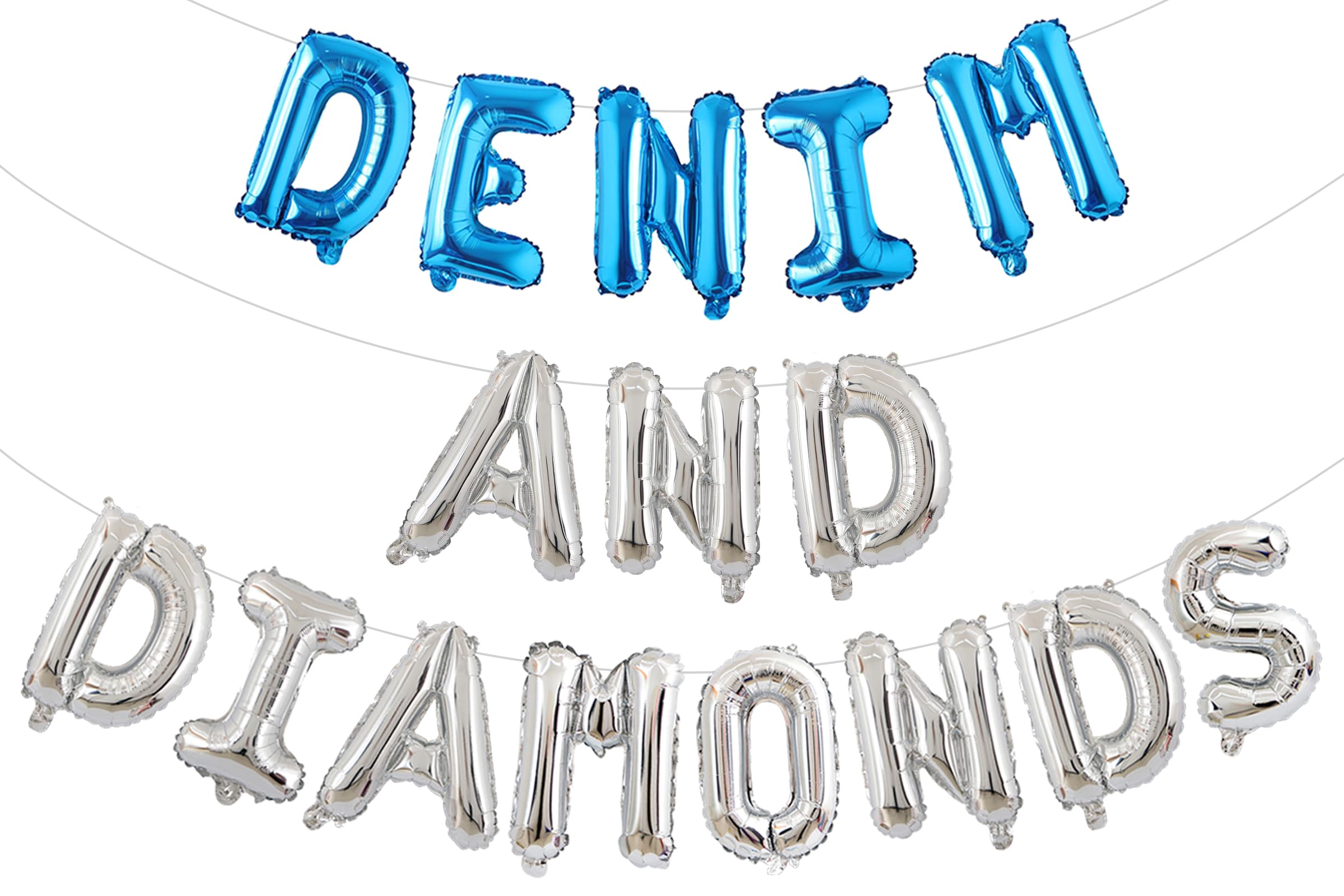 Amazon.com: Denim and Diamonds Party Decorations Denim & Diamonds Foil ...