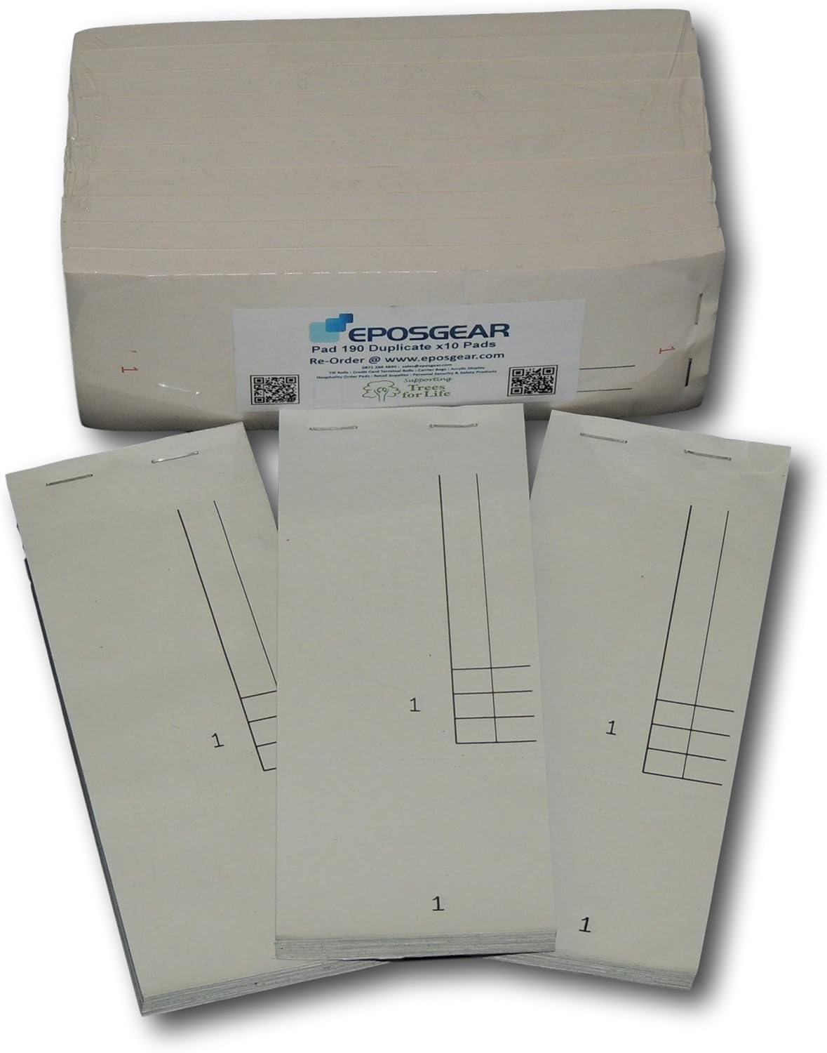 EPOSGEAR Jumbo Single Copy Tear-Off Slip Restaurant Cafe Takeaway Pub ...