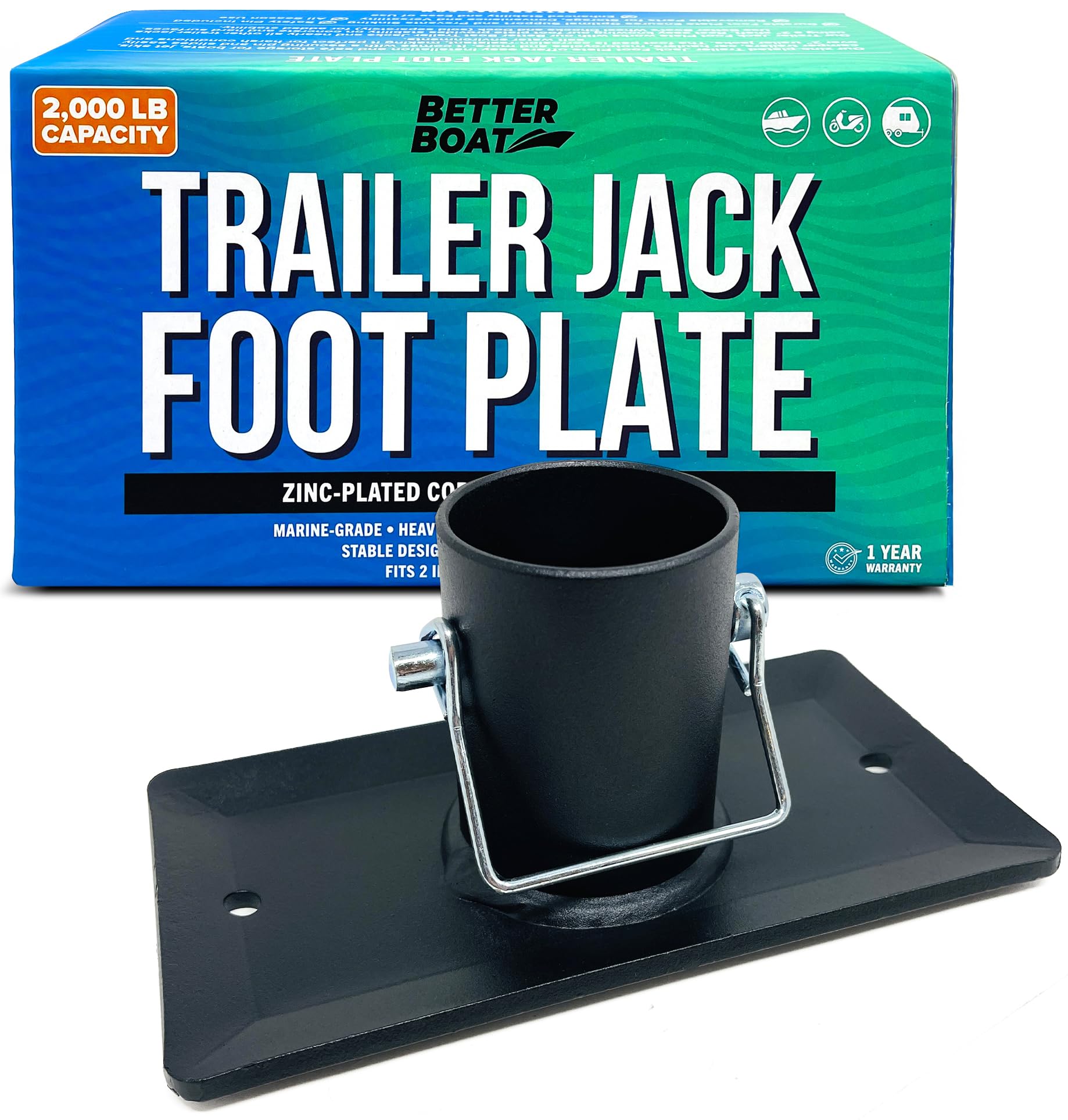 Amazon.com: Trailer Jack Foot Plate, Removable Foot Pad, Utility ...