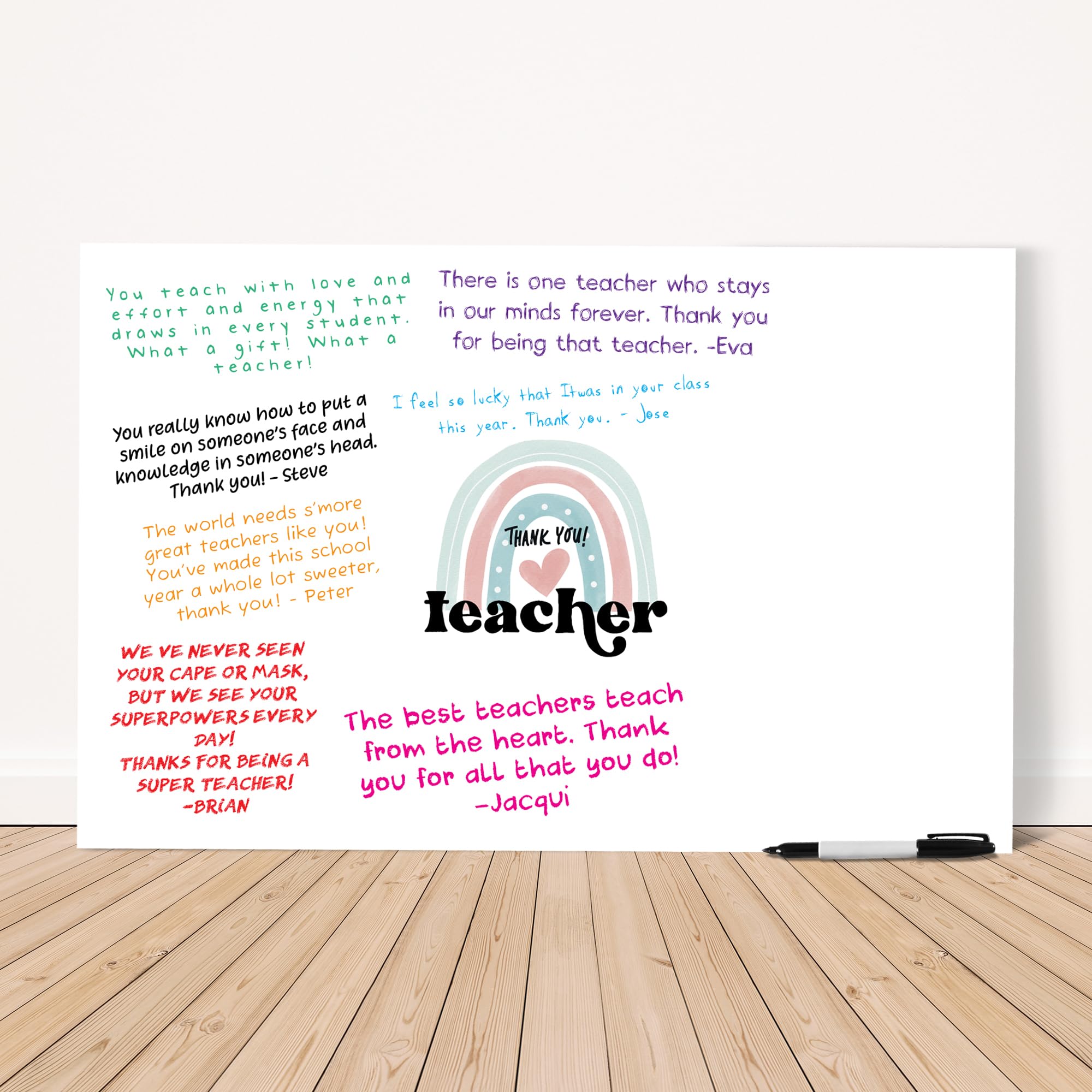 Amazon.com: L&O Goods Thank you Teacher Signature Board | Graduation ...