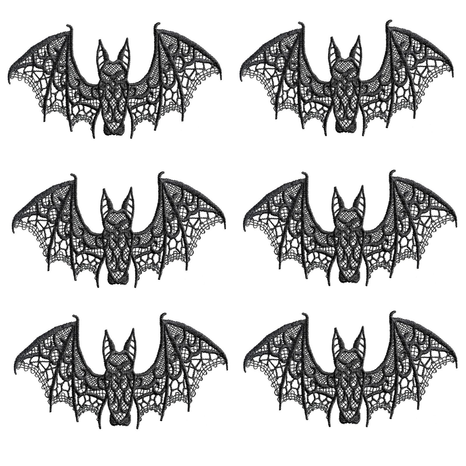Amazon.com: Halloween Bats Decoration Hanging Bats 24Pcs Black Lace ...