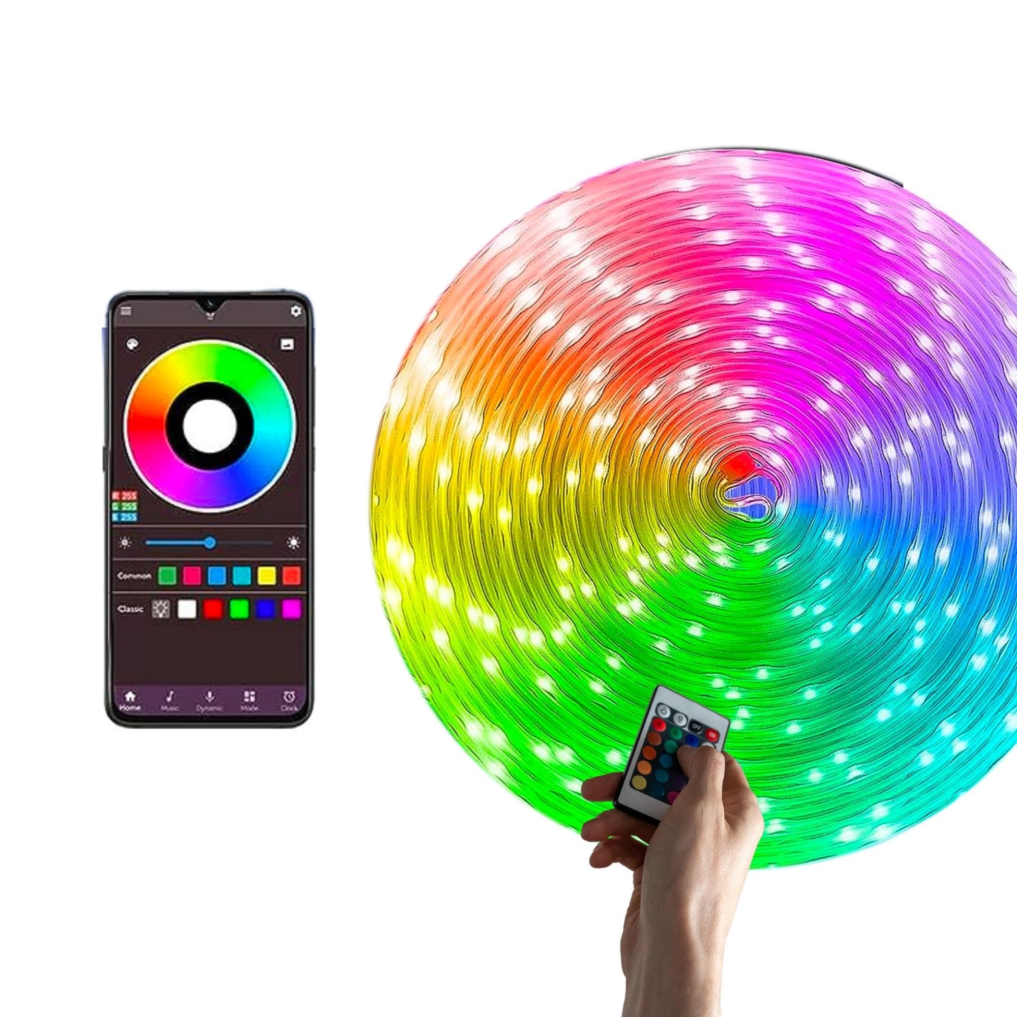 Amber LED Pixel Rgb Magic Peri ışık - 5v Usb Girişli, Bluetooth ...