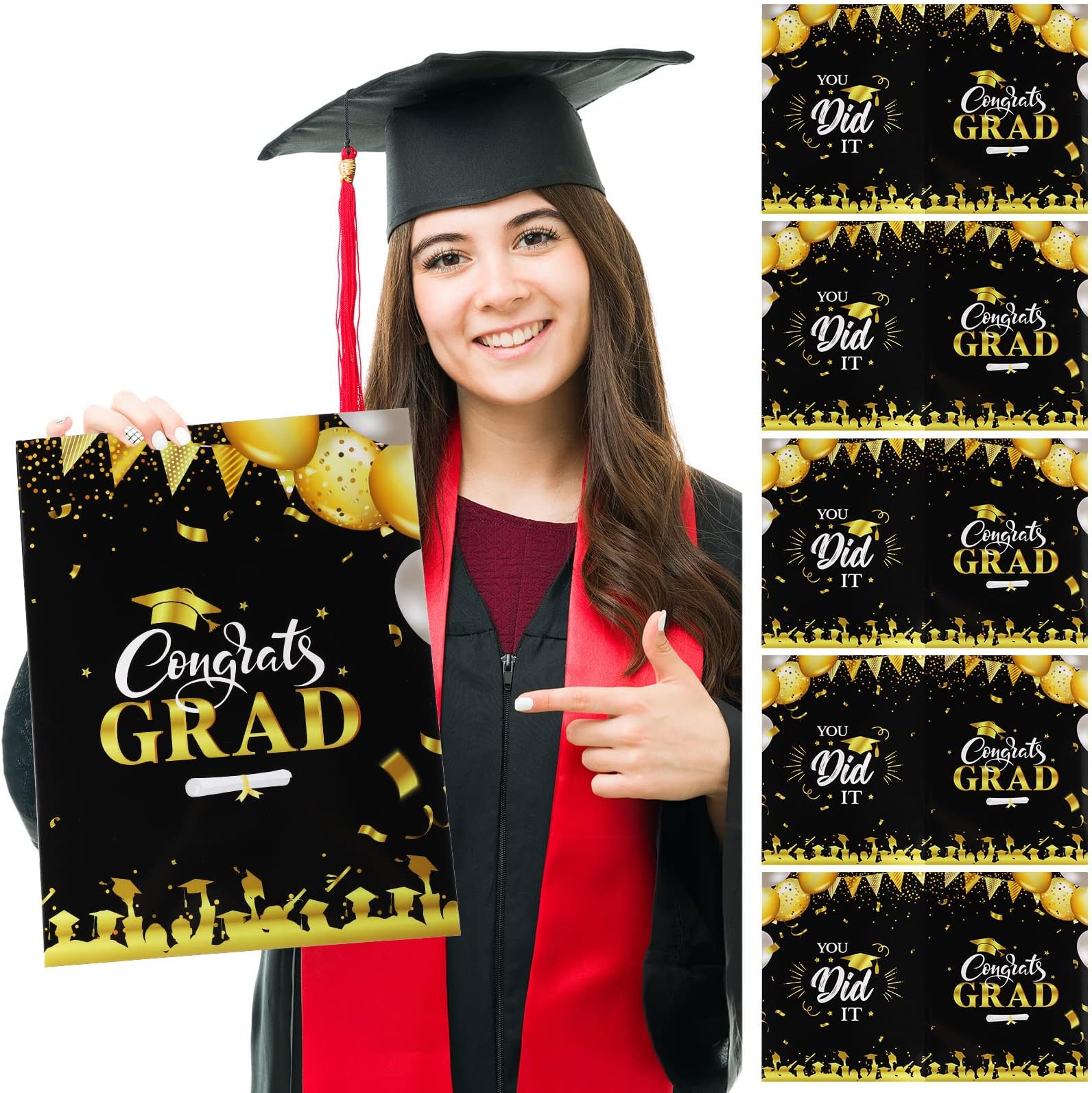 Amazon.com : Eaasty 6 Pieces Graduation Large Signature Guest Book ...