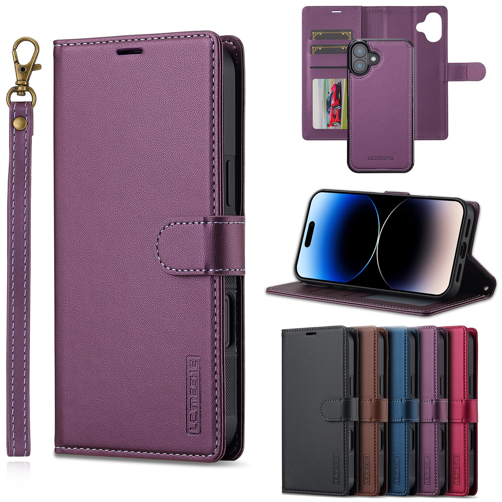 Amazon.com: HAII for iPhone 16 Case, 2 in1 Multifunctional Detachable ...