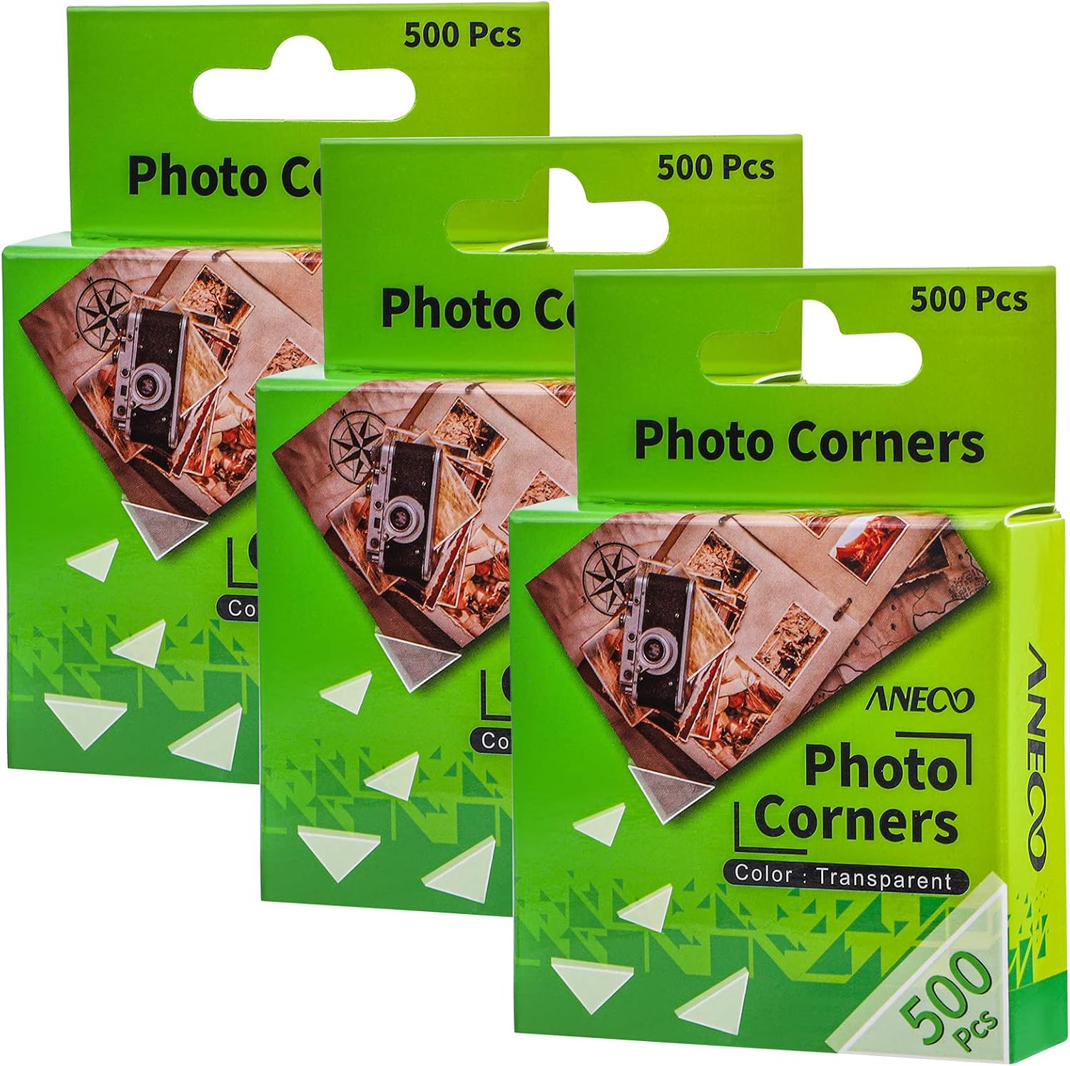 Amazon.com: Aneco 3 Pack Transparent Photo Corners Clear Picture ...