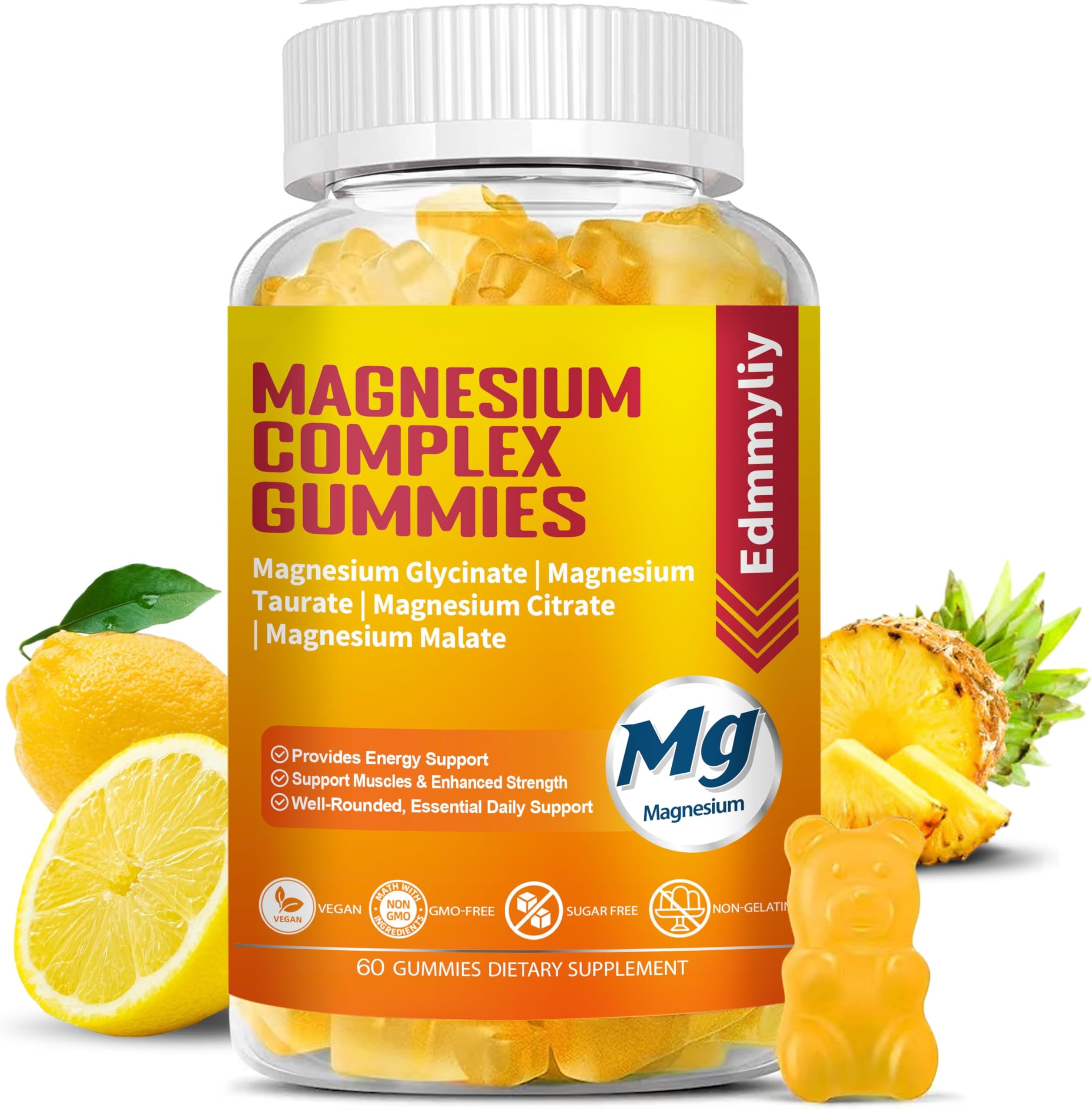 Amazon.com: VIFSSG Magnesium Glycinate Gummies 500 Mg, Triple Magnesium ...