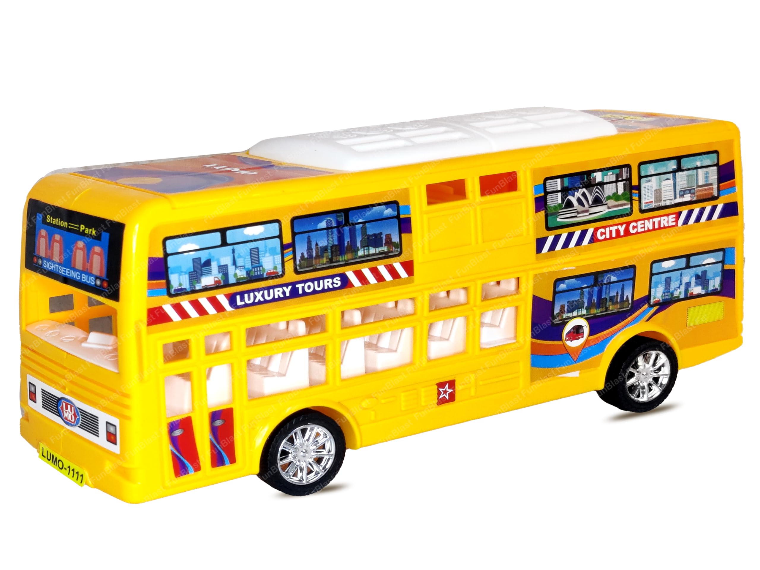 FunBlast Bus Toys for Kids – Toys for Kids, Pull Back Bus Toy, Vehicle ...