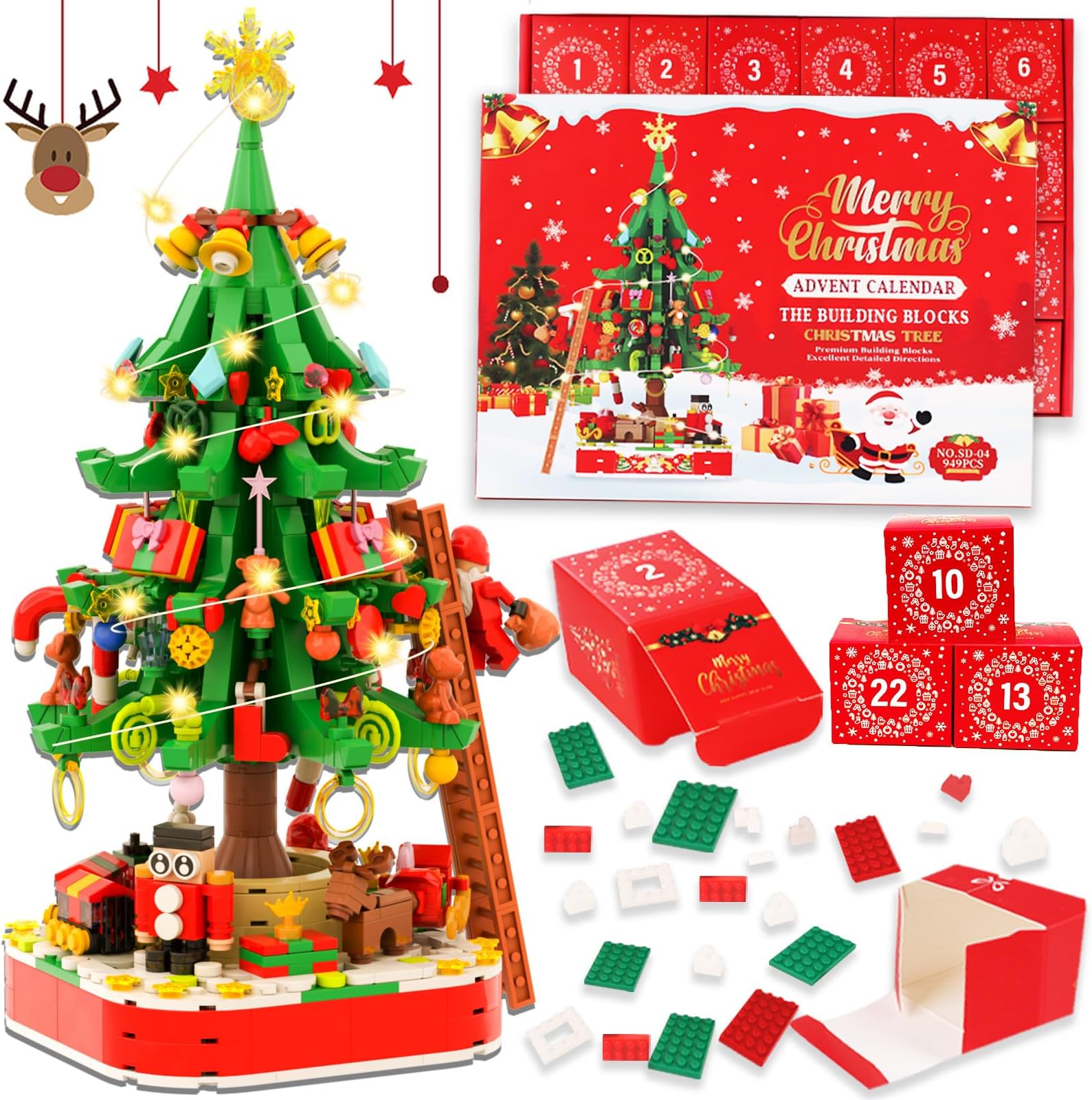 Amazon.com: ZEEYUAN 2024 Christmas Vacation Advent Calendar, 24 Days ...